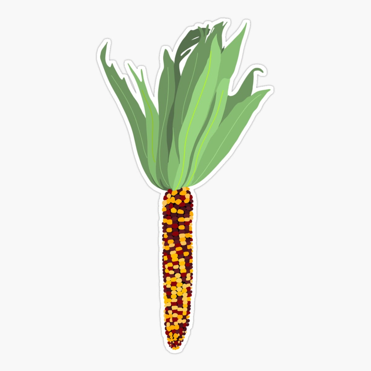 Onim Heirloom Corn Sticker, Phone Decal Water Bottle Stickers Car ...