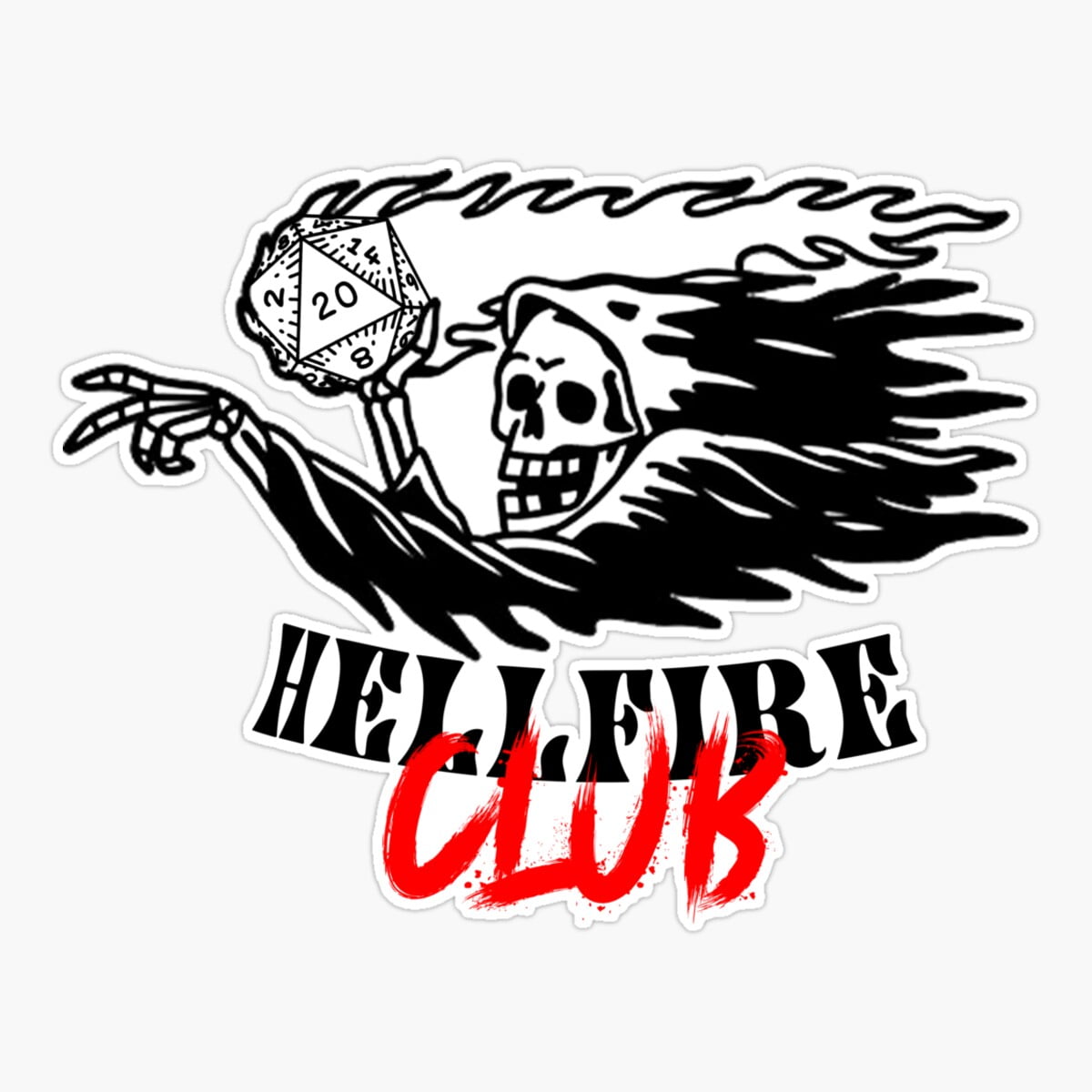 Onim Hellfire Club Sticker - Stranger Things Sticker - 80S Aesthetic ...