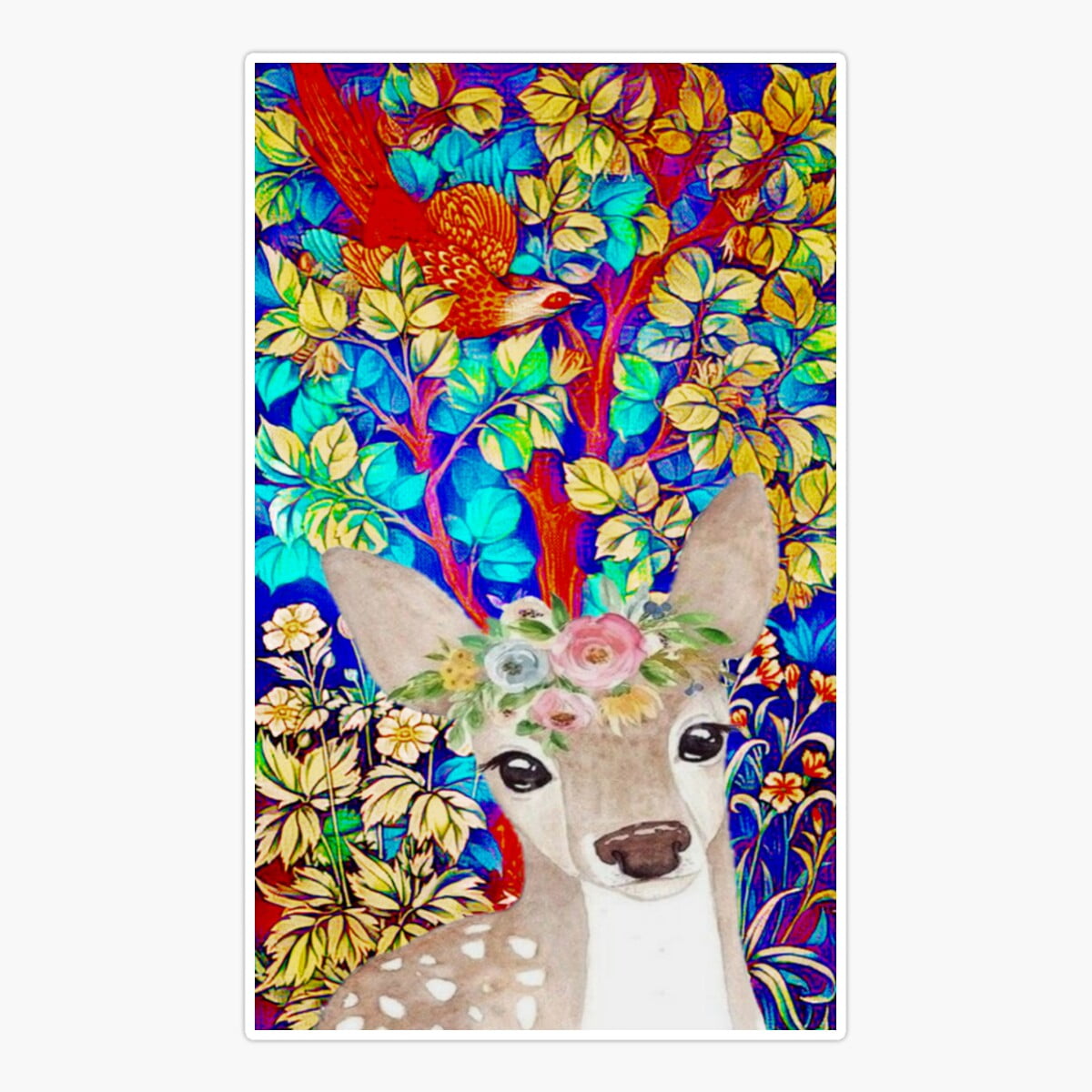 Onim Hello Deer Sticker, Phone Decal Water Bottle Stickers Car Decals ...