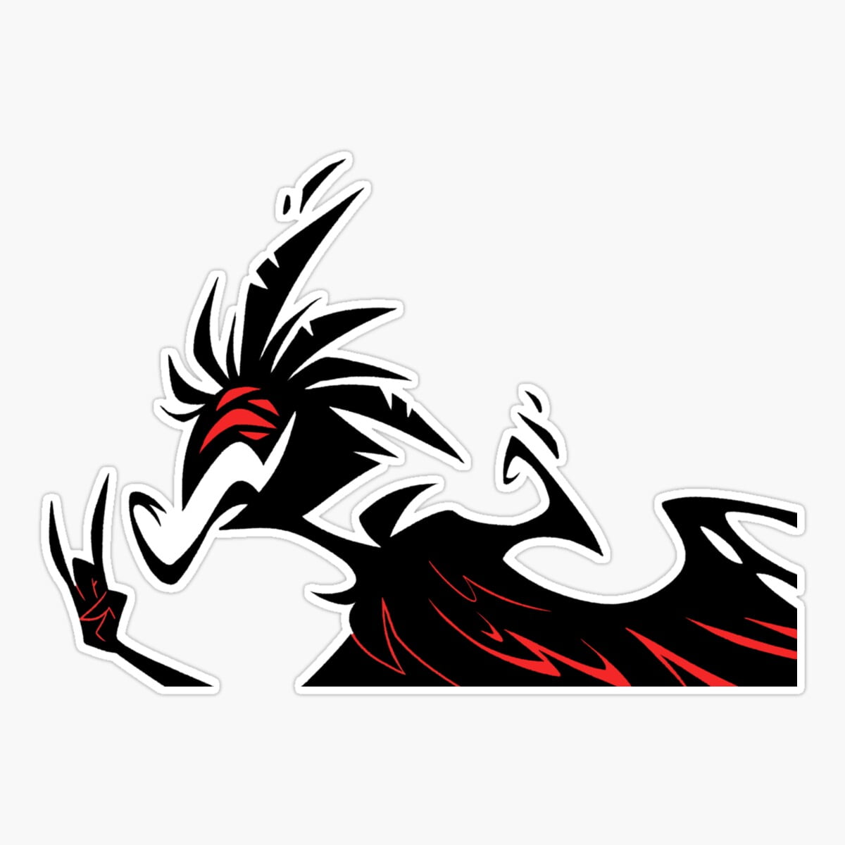 Onim Helluva Boss - Punk Stolas 1 Sticker, Phone Decal Water Bottle ...