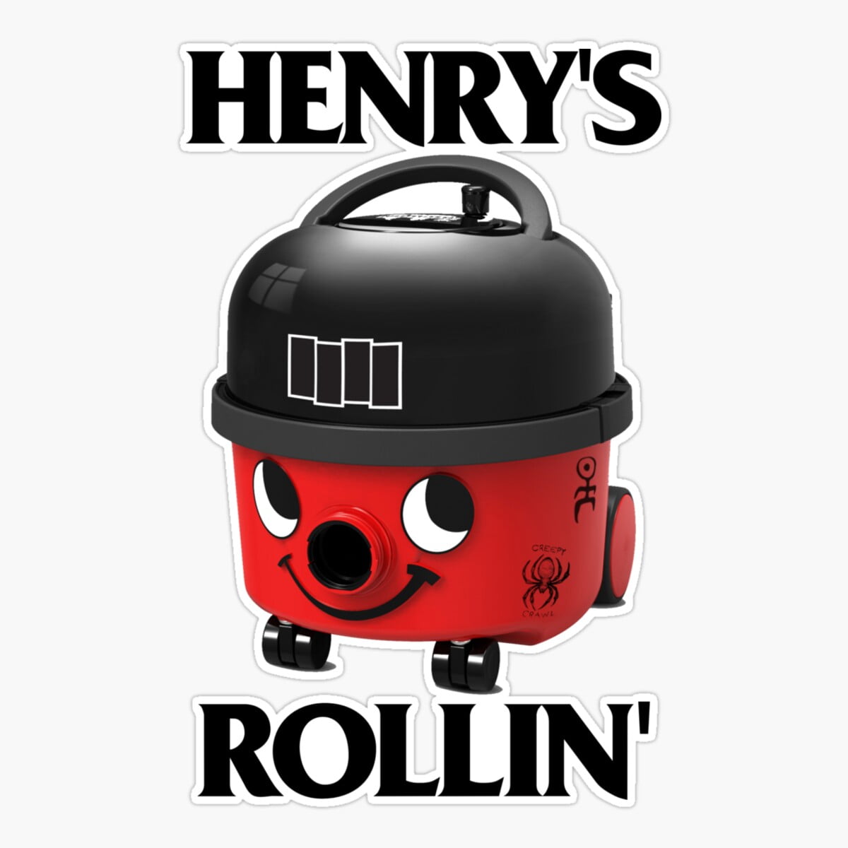 Onim Henry Rolling Sticker, Phone Decal Water Bottle Stickers Car ...
