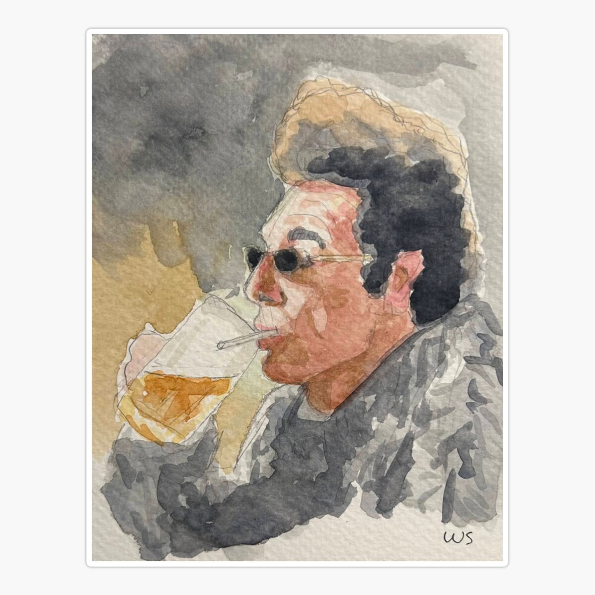 Onim Here'S To Feeling Good All The Time. Sticker, Phone Decal Water ...