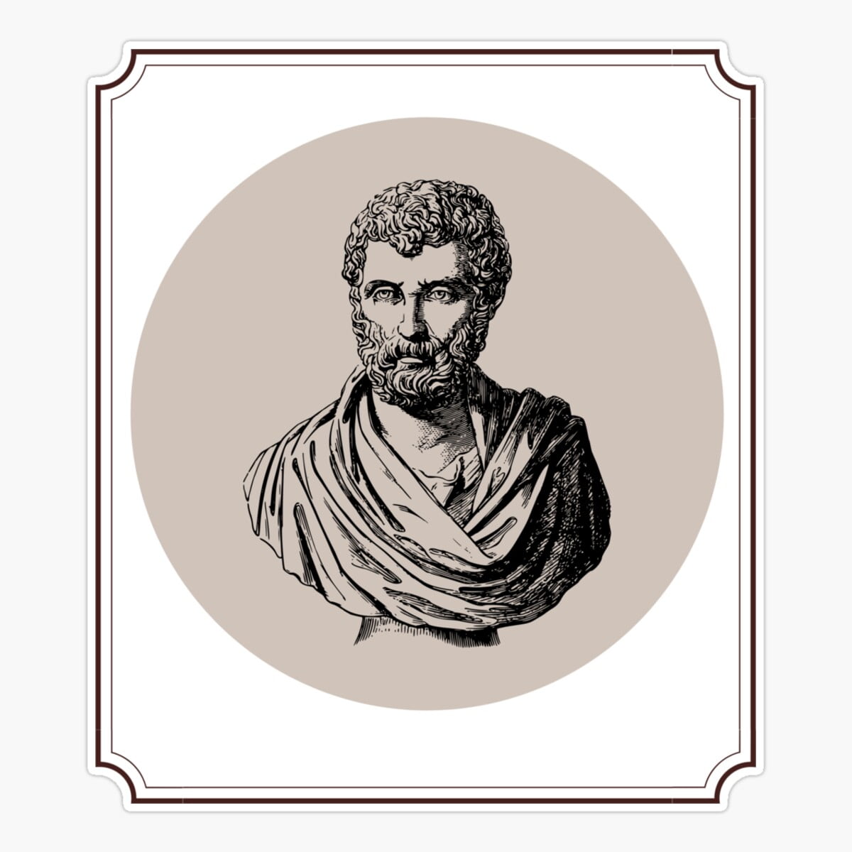 Onim Herodotus The Father Of History Sticker, Phone Decal Water Bottle ...