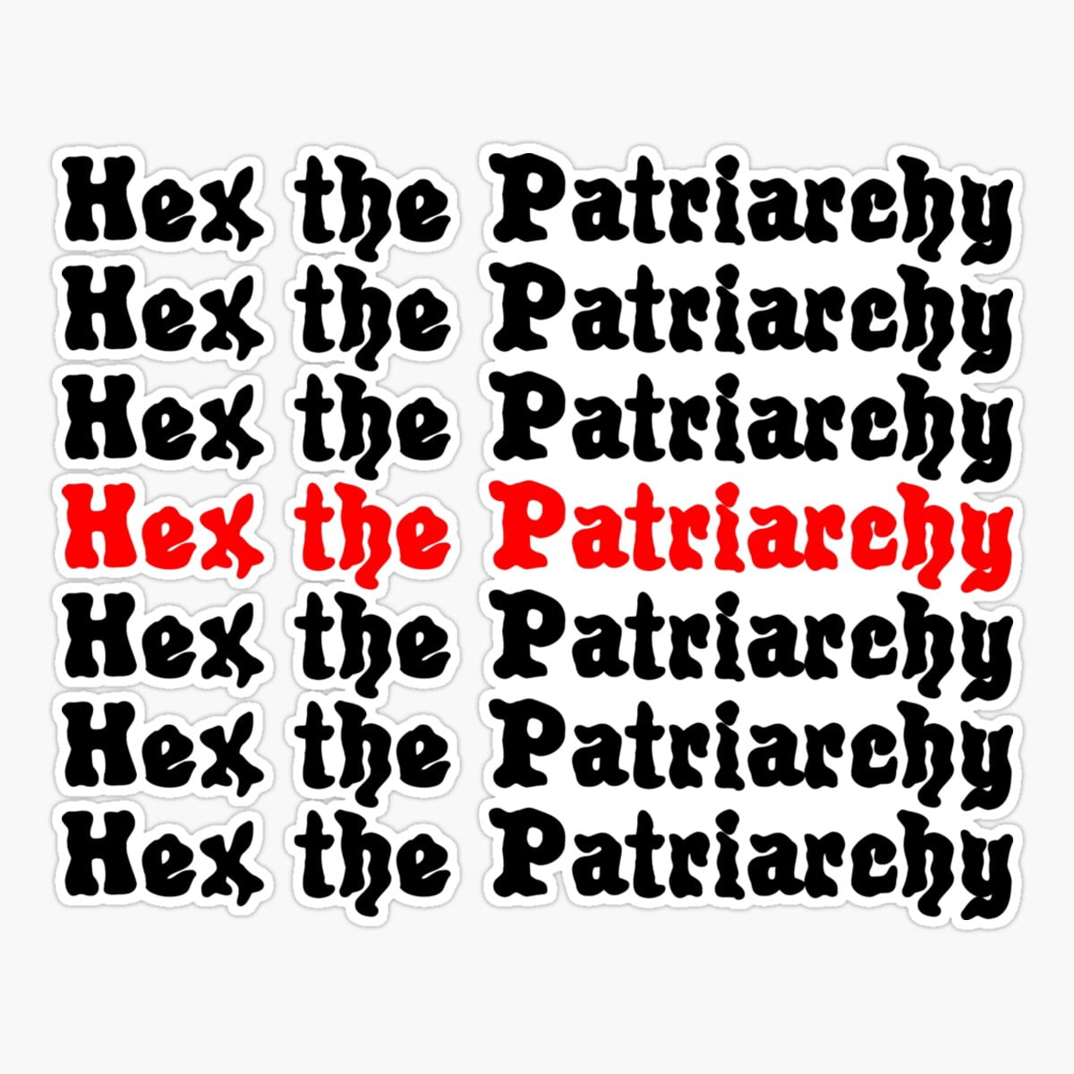 Onim Hex The Patriarchy Sticker, Phone Decal Water Bottle Stickers Car ...