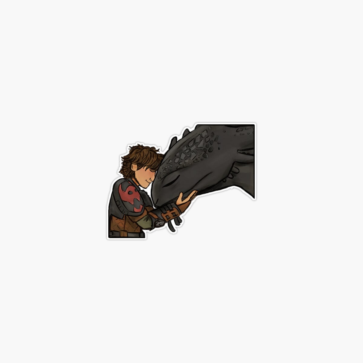 Onim Hiccup And Toothless Sticker, Phone Decal Water Bottle Stickers ...
