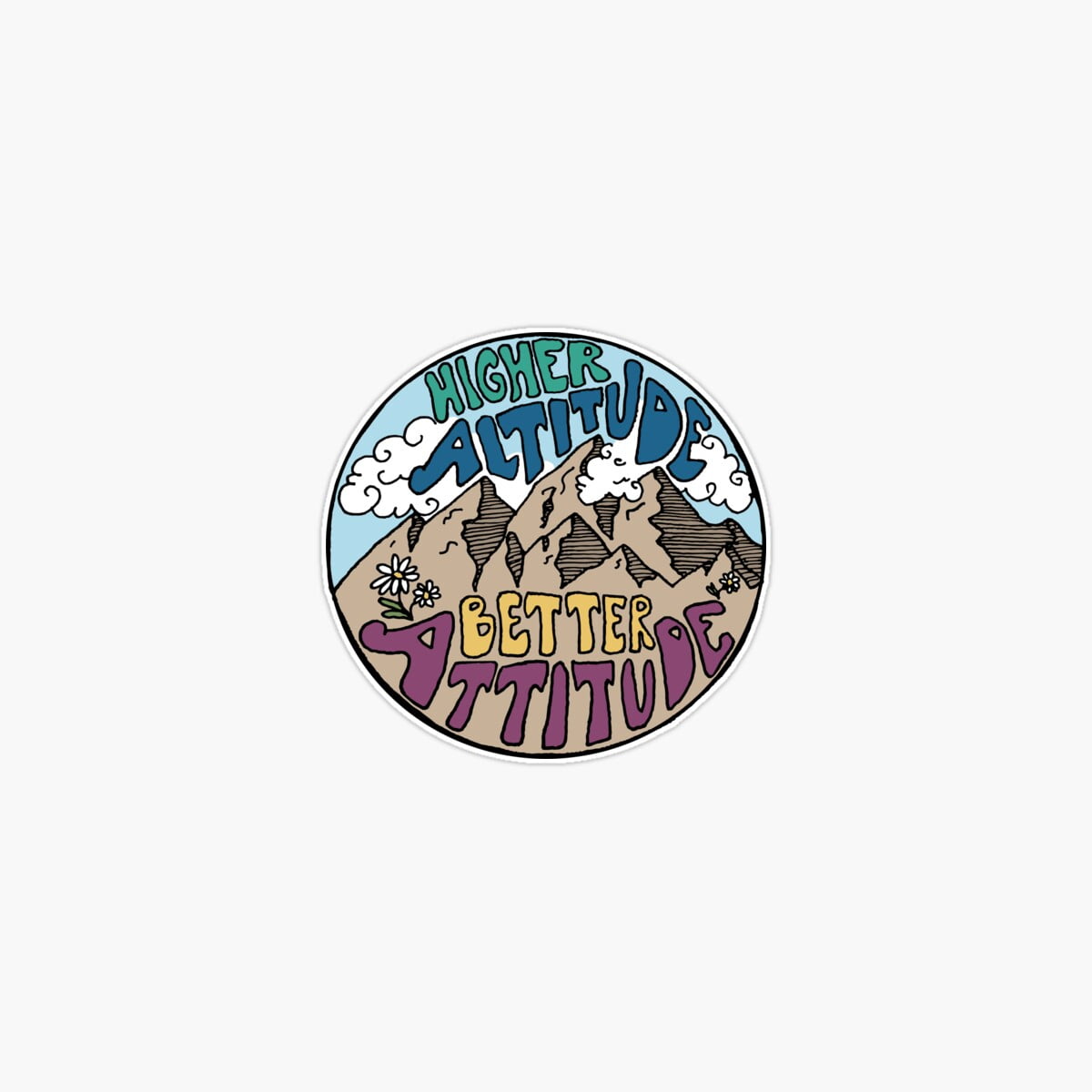 Onim High Altitude Sticker, Phone Decal Water Bottle Stickers Car ...