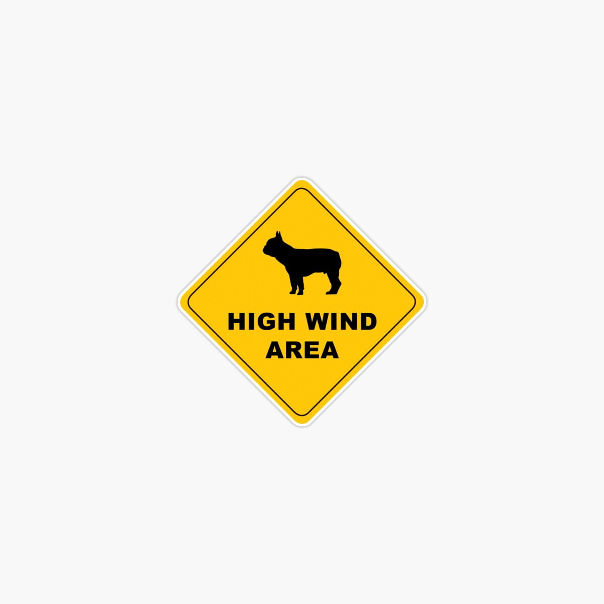 Onim High Wind Area Warning Sticker, Phone Decal Water Bottle Stickers ...