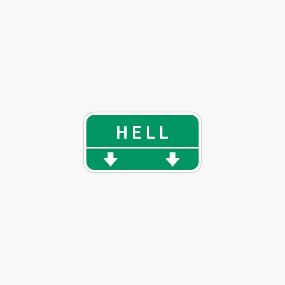 Onim Highway To Hell Sticker, Phone Decal Water Bottle Stickers Car ...