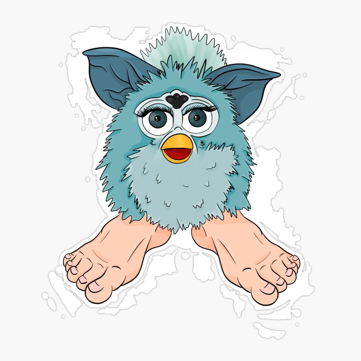 Onim Him Feets Sticker, Phone Decal Water Bottle Stickers Car Decals ...