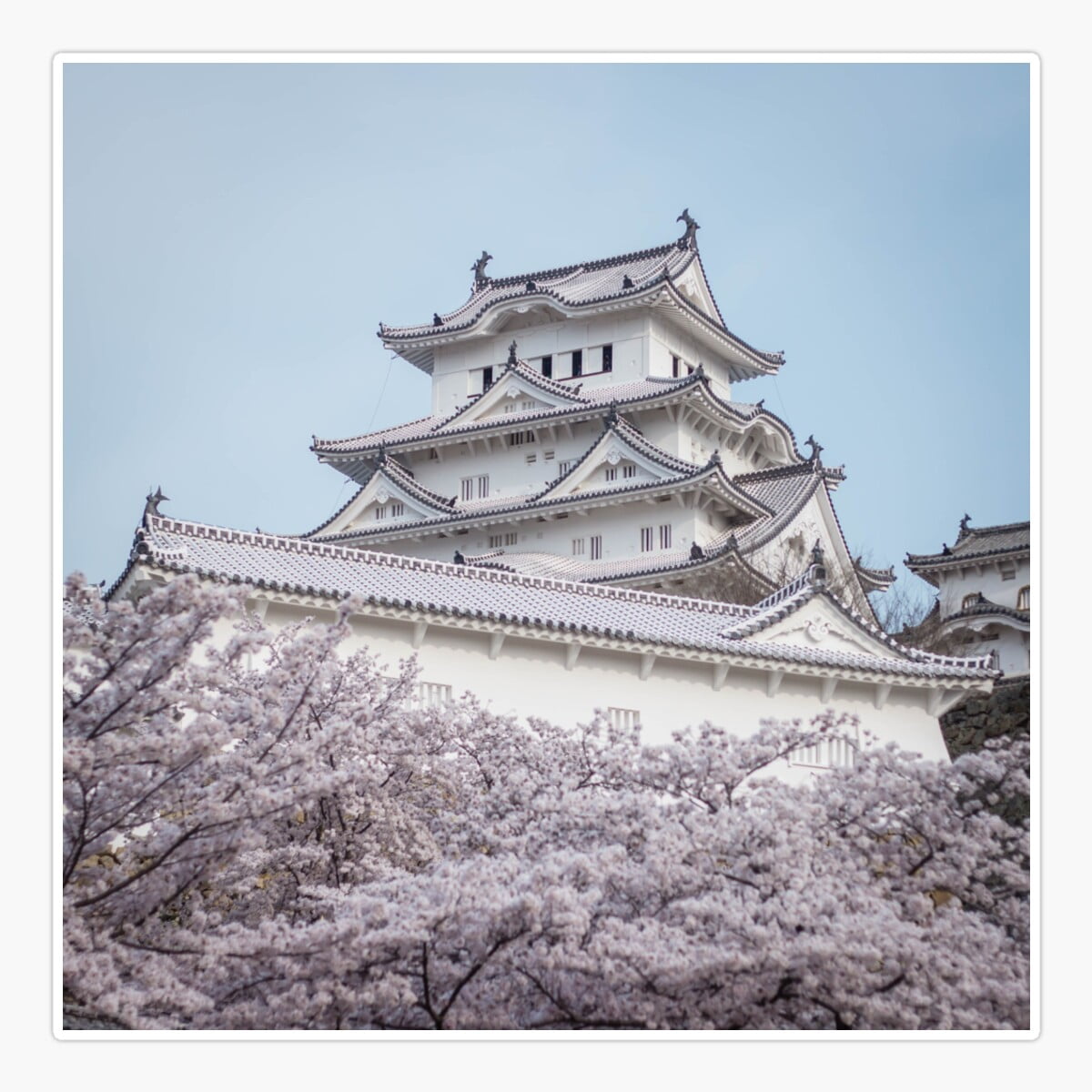 Onim Himeji Castle (Hyōgo Prefecture, Japan) Sticker, Phone Decal Water ...