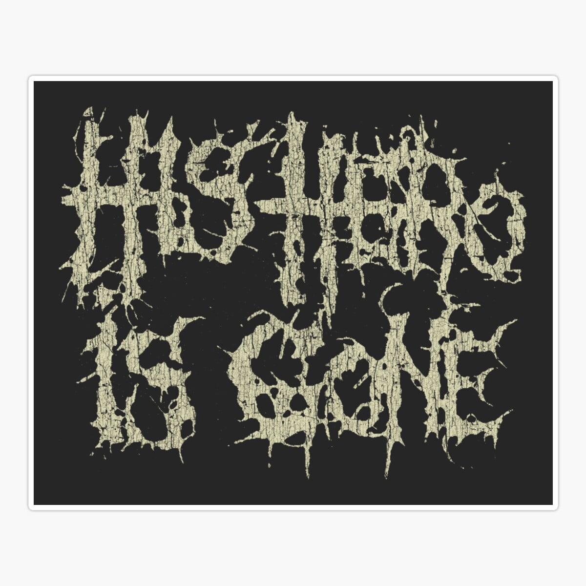 Onim His Hero Is Gone 1995 Sticker, Phone Decal Water Bottle Stickers ...