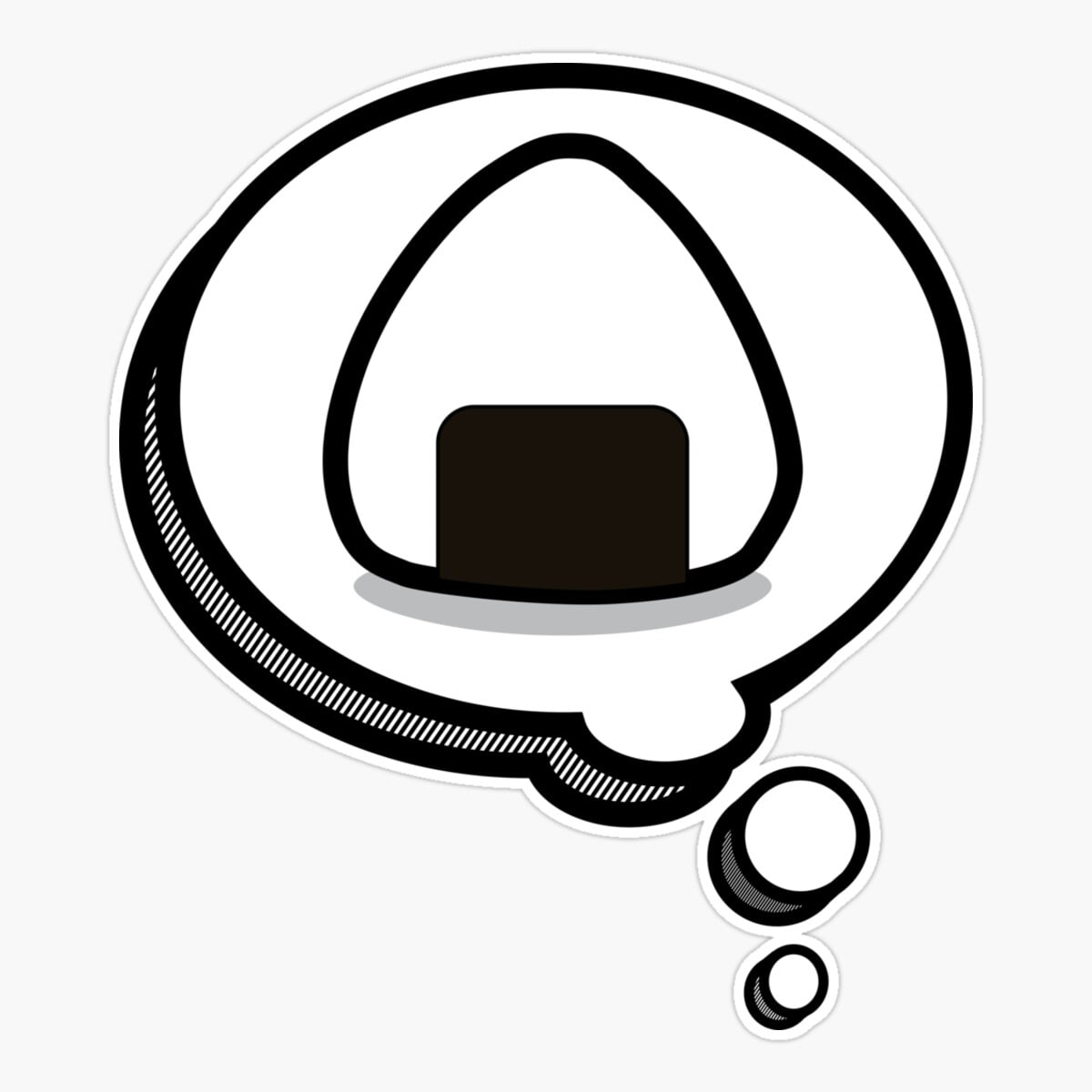 Onim Hmmm Onigiri Sticker, Phone Decal Water Bottle Stickers Car Decals ...