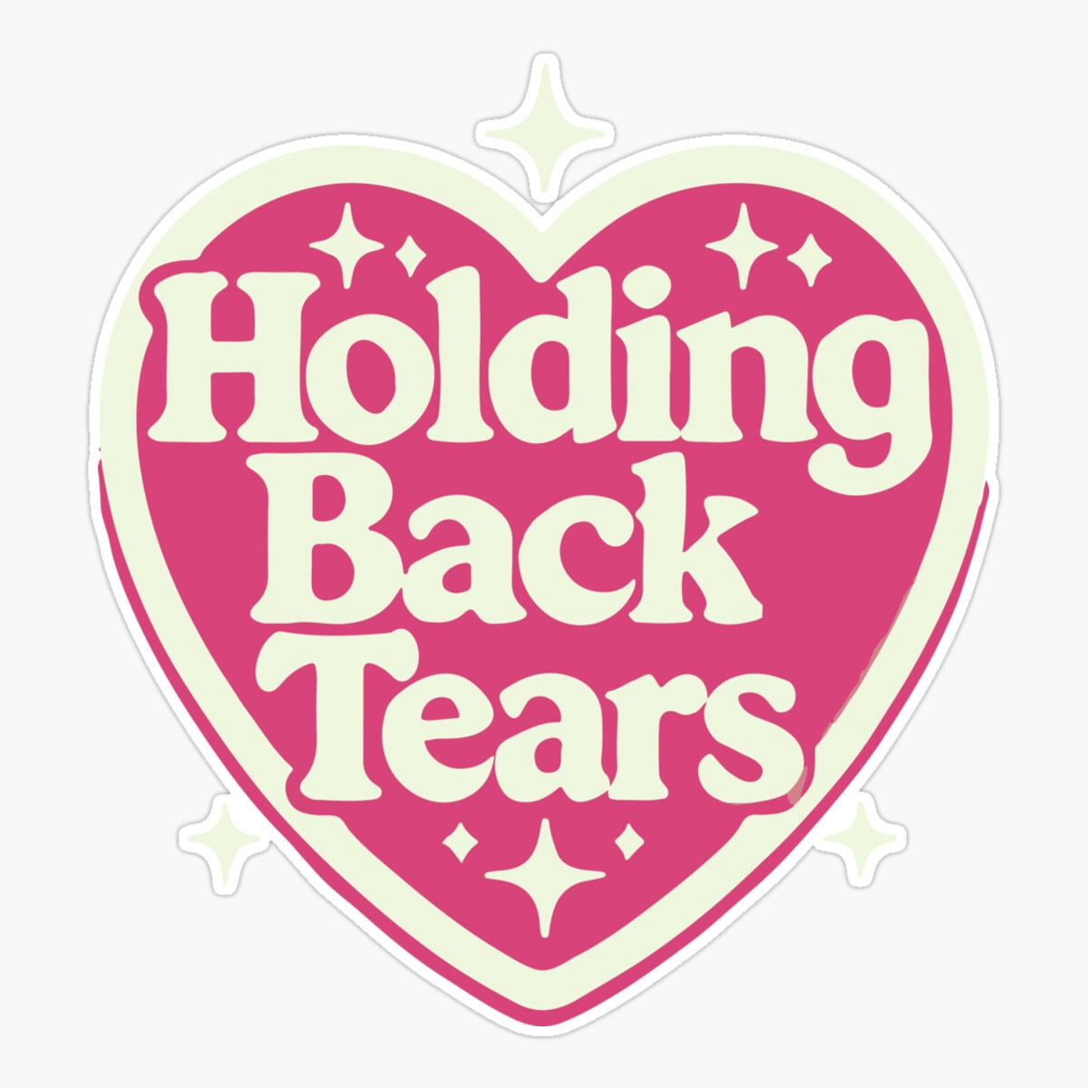 Onim Holding Back Tears Sticker, Phone Decal Water Bottle Stickers Car ...