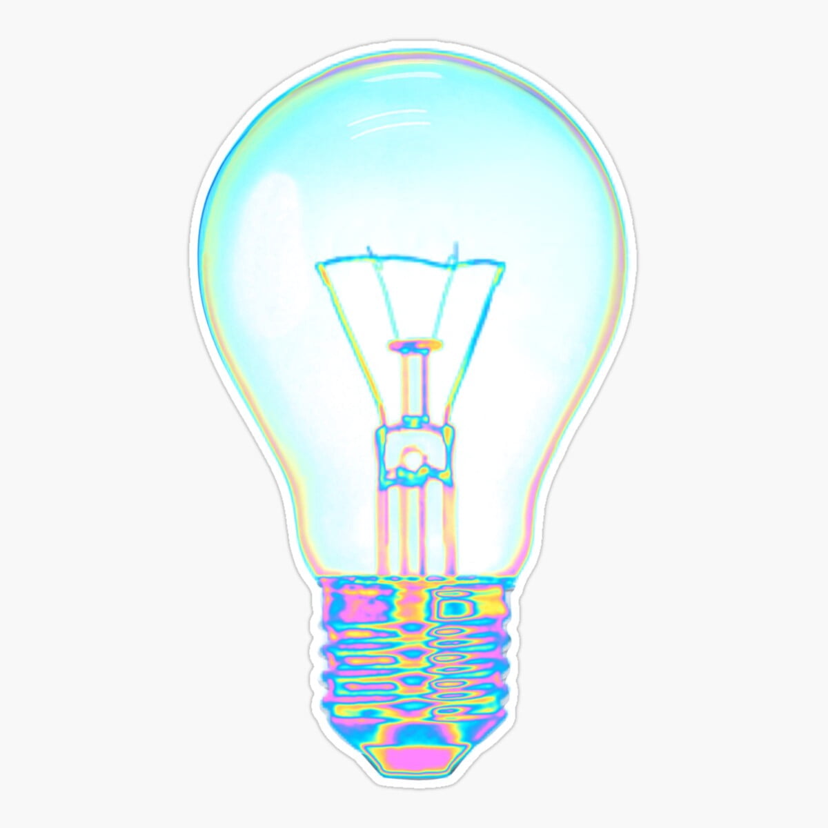 Onim Holographic Light Sticker, Phone Decal Water Bottle Stickers Car ...