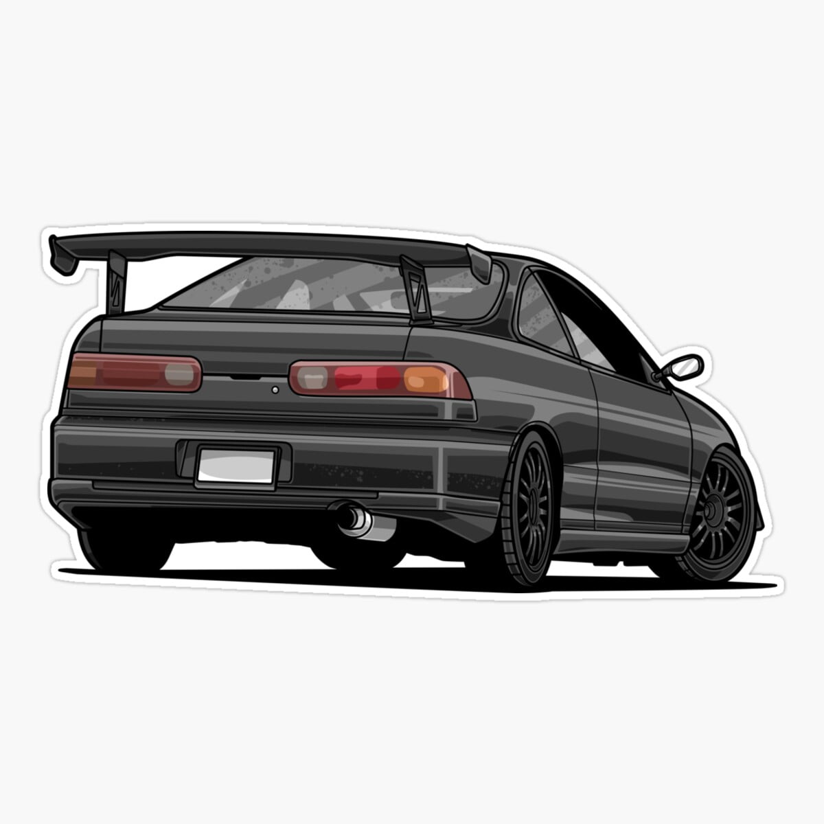 Onim Honda Integra Dc2 Type-R Sticker, Phone Decal Water Bottle ...