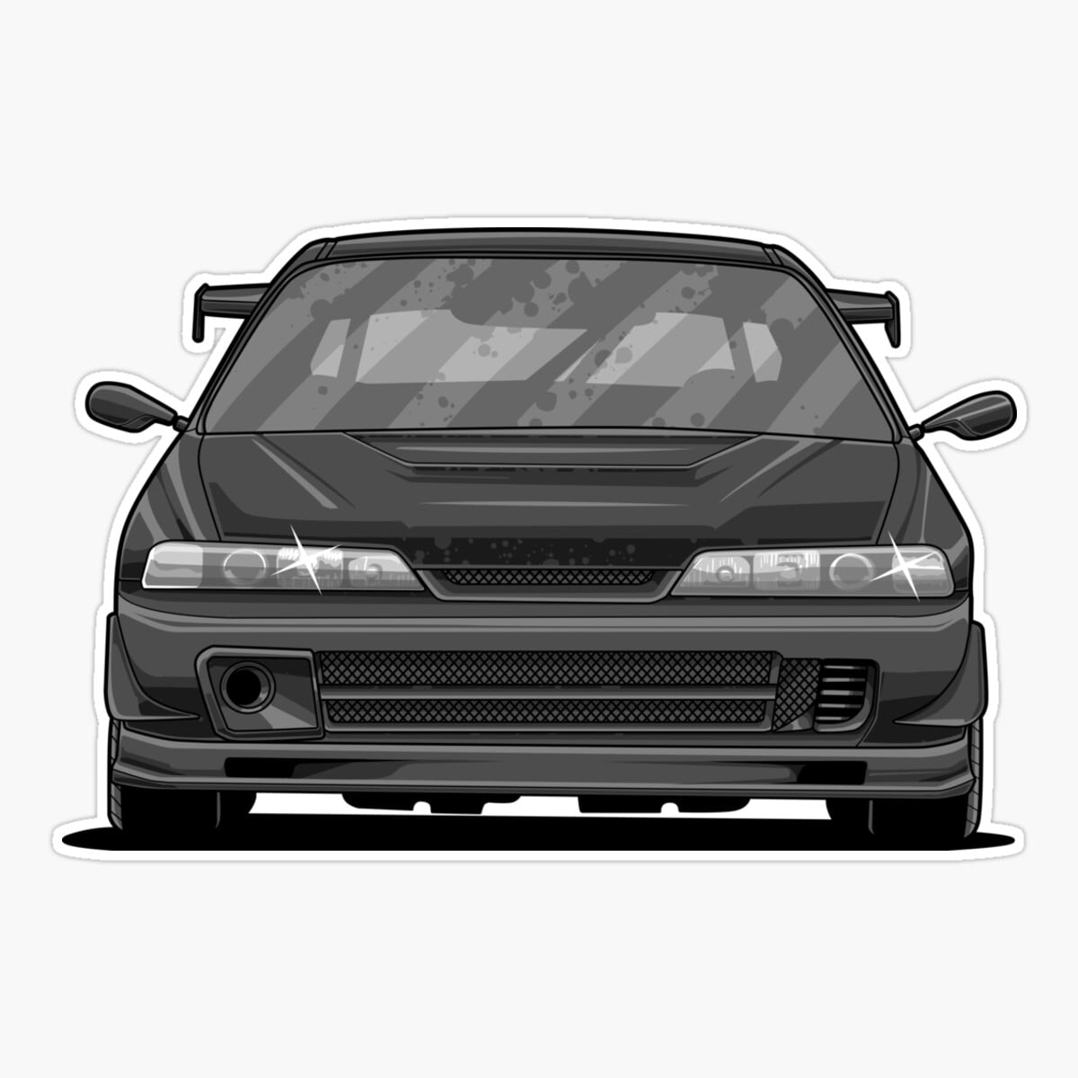 Onim Honda Integra Dc2 Type-R Sticker, Phone Decal Water Bottle ...