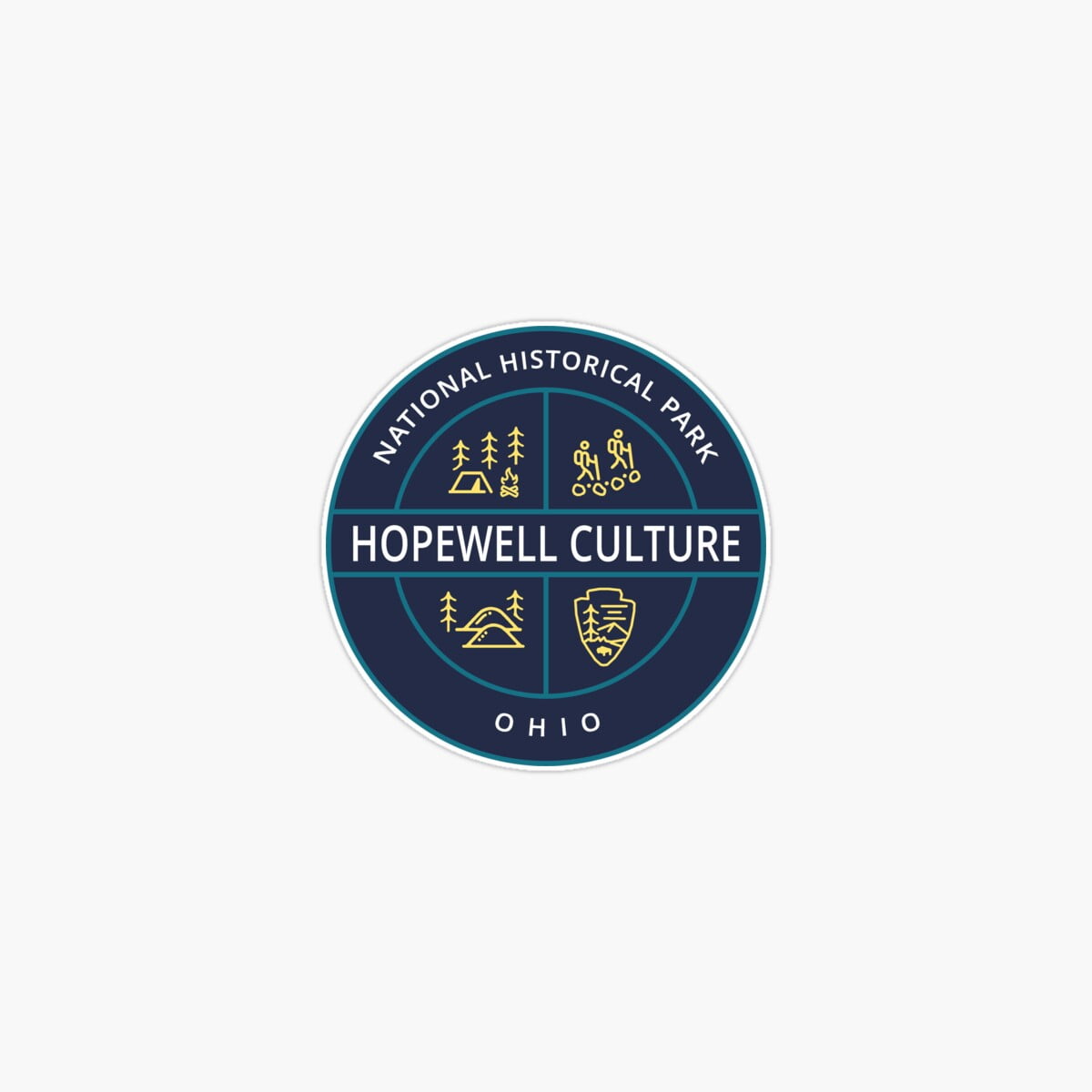Onim Hopewell Culture National Historical Park Heraldic Logo Sticker ...