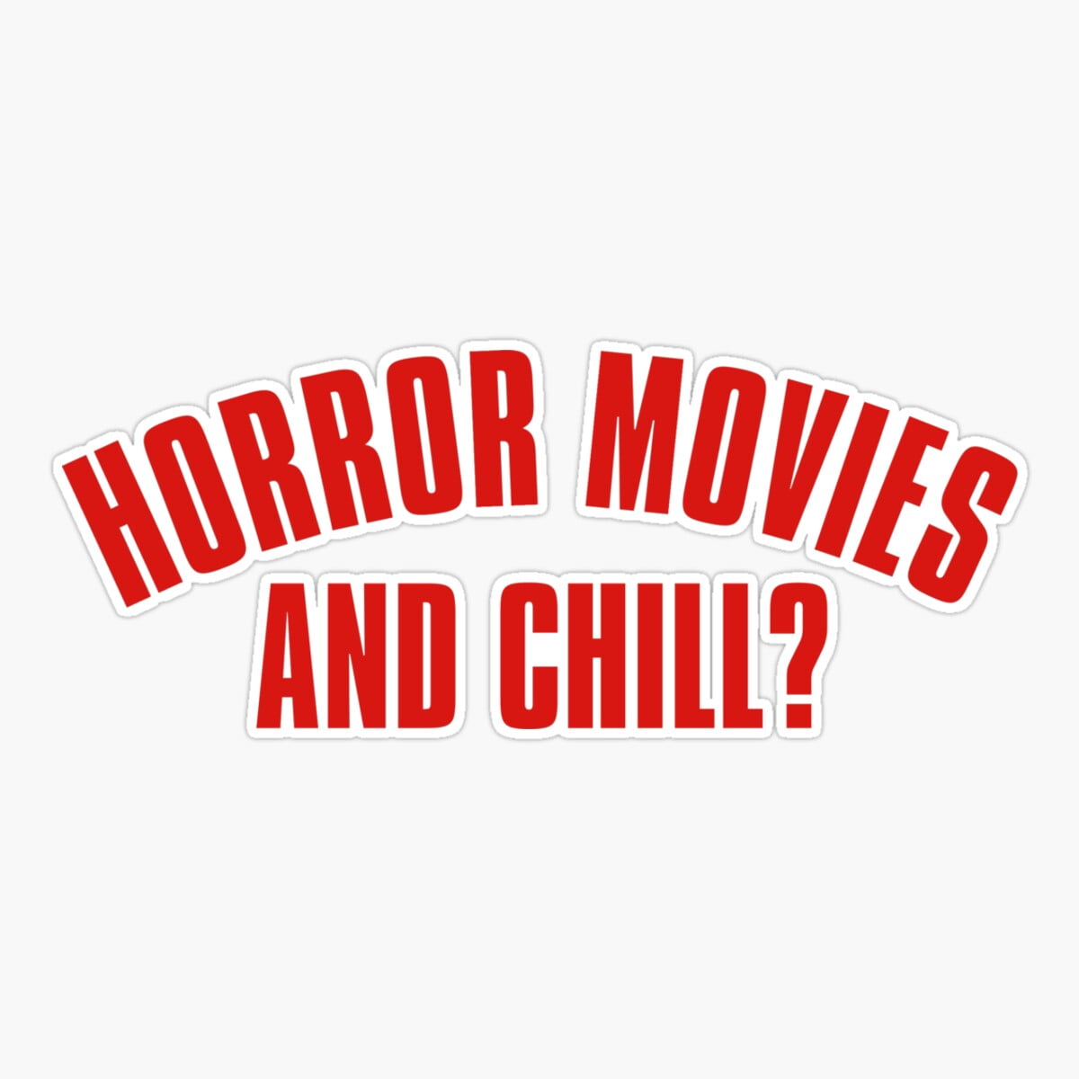 Onim Horror Movies And Chill? Sticker, Phone Decal Water Bottle ...