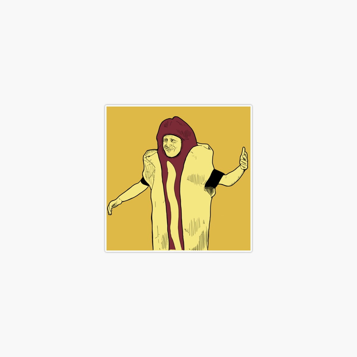 Onim Hot Dog Car Crash (I Think You Should Leave) Sticker, Phone Decal ...