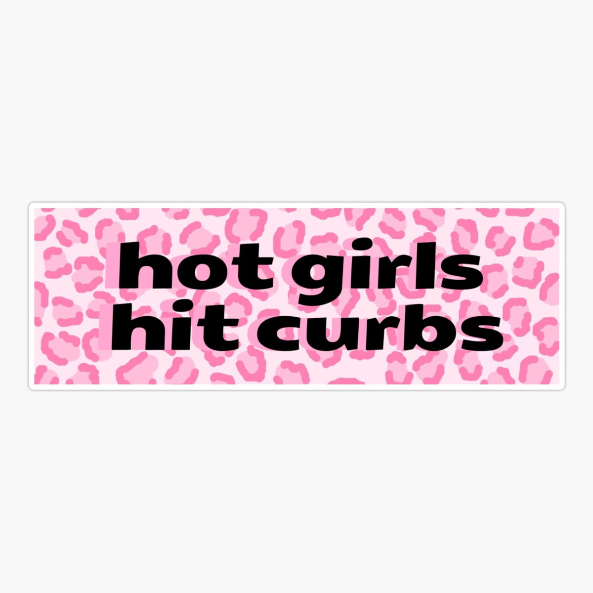 Onim Hot Girls Hit Curbs Sticker, Phone Decal Water Bottle Stickers Car ...