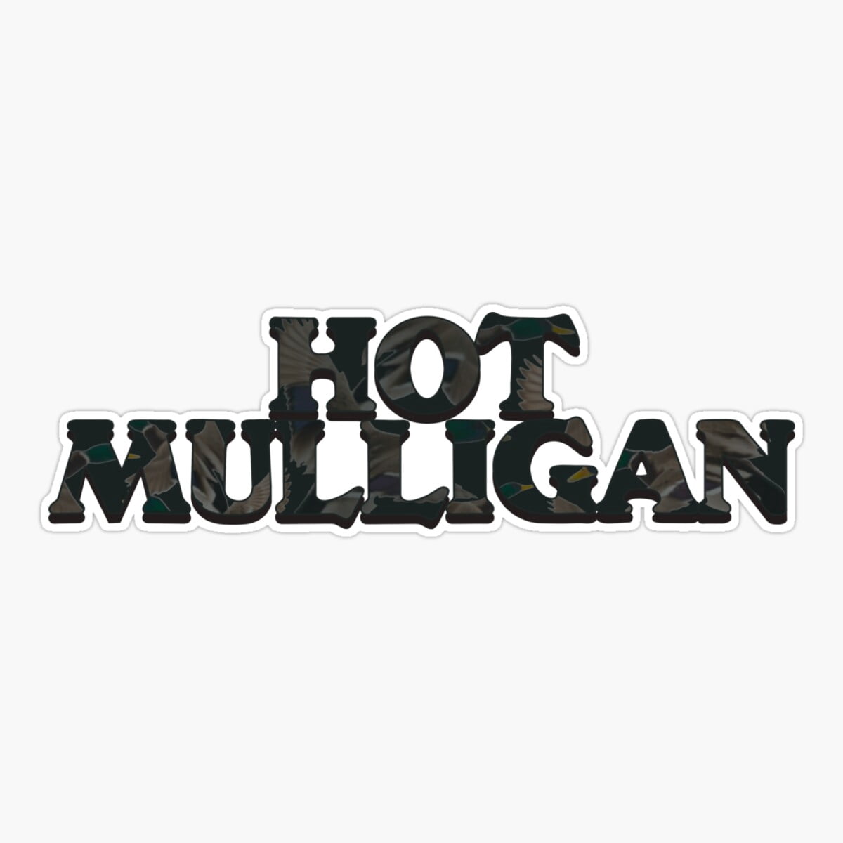 Onim Hot Mulligan Duck Logo Sticker, Phone Decal Water Bottle Stickers ...