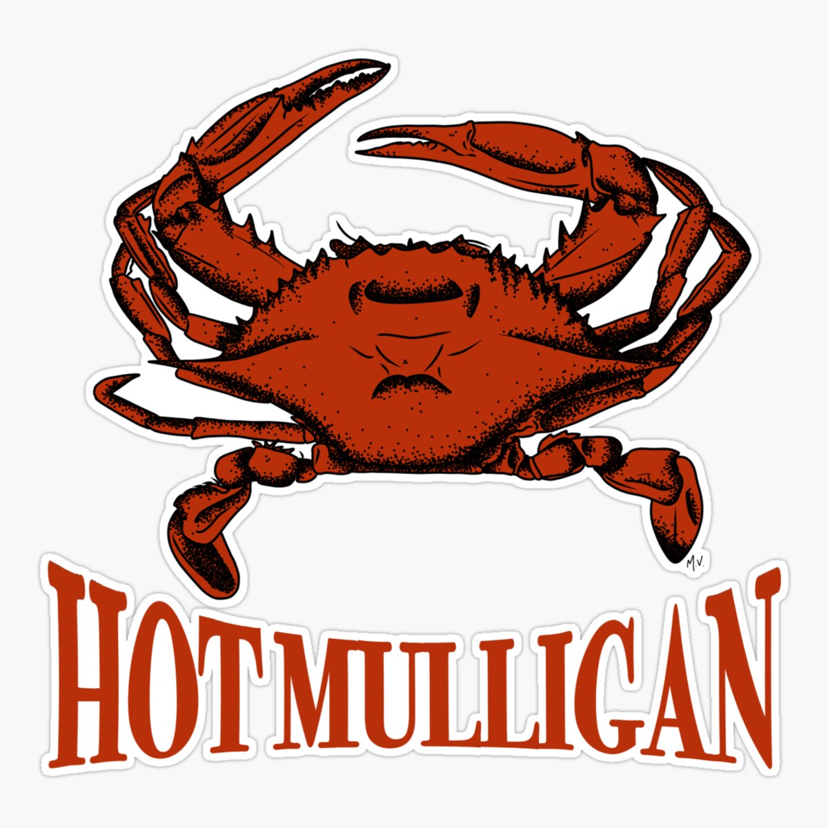 Onim Hot Mulligan Feal Like Crab Fanart By Ig:@Malloryvinsonart Sticker ...