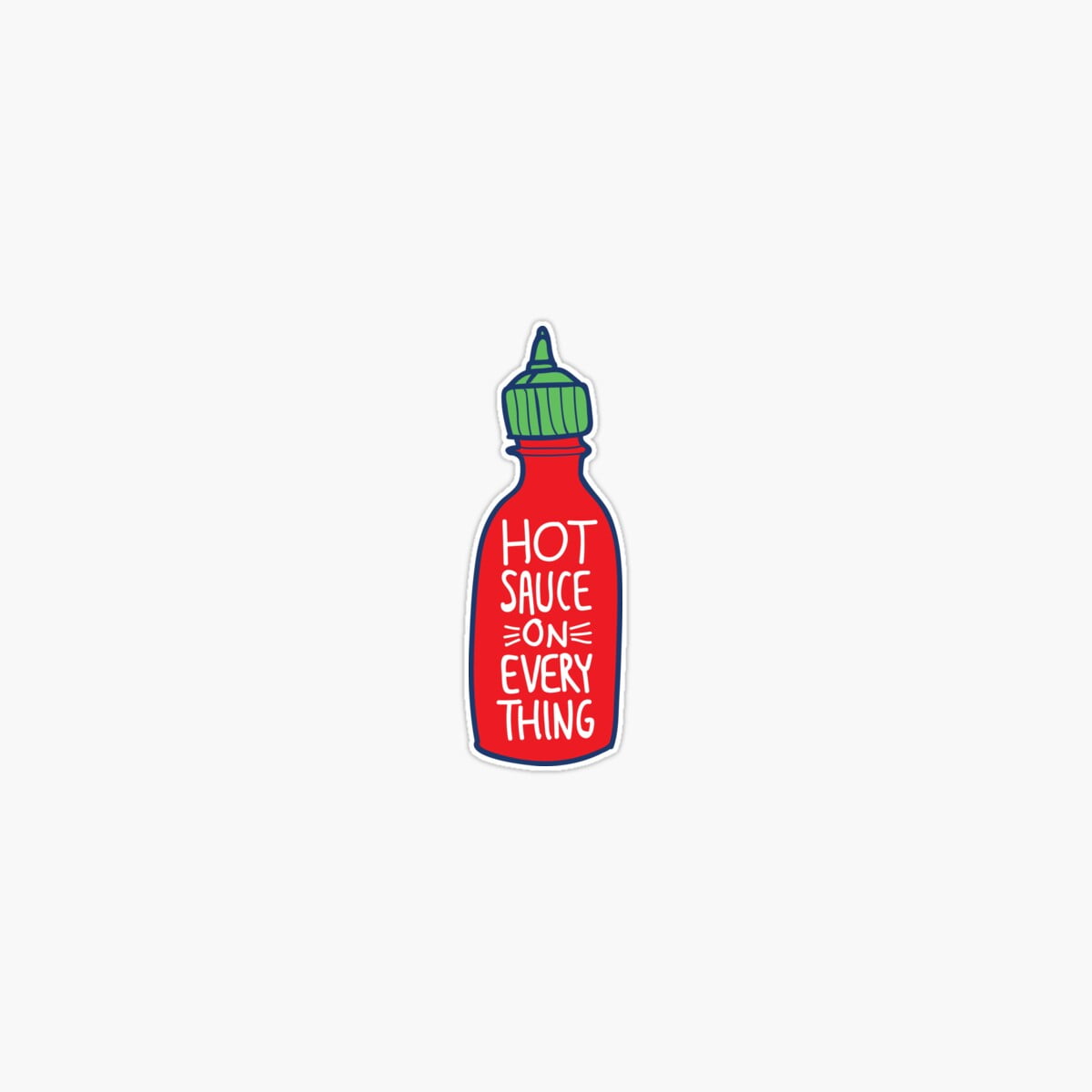 Onim Hot Sauce On Everything Sticker, Phone Decal Water Bottle Stickers ...