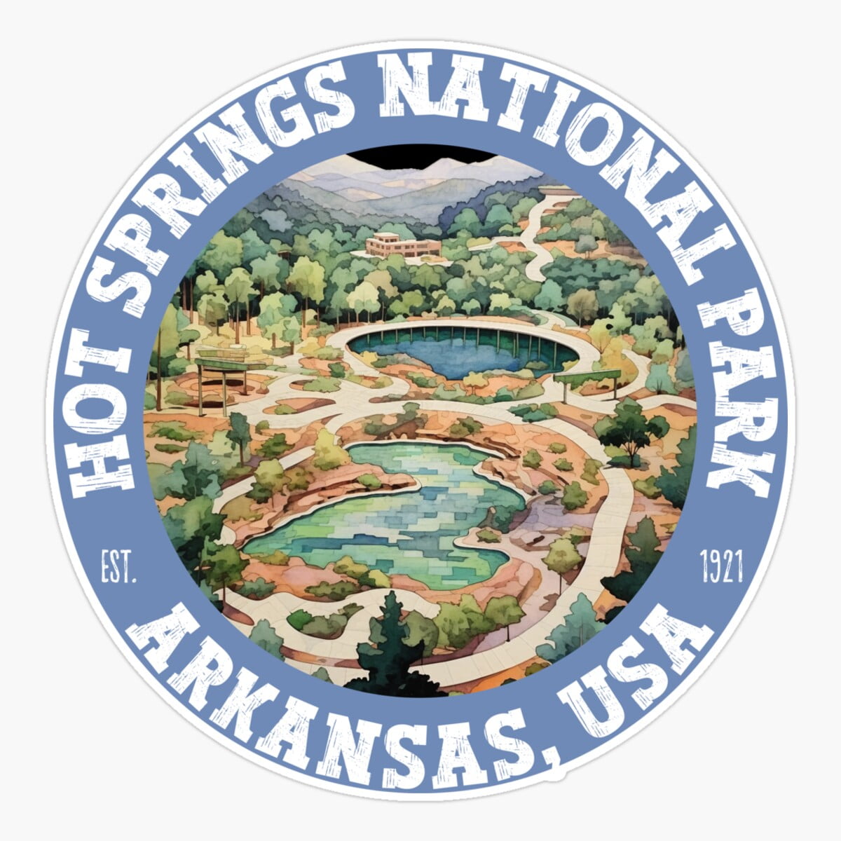 Onim Hot Springs National Park Arkansas Retro Vintage Amazing Outdoors ...