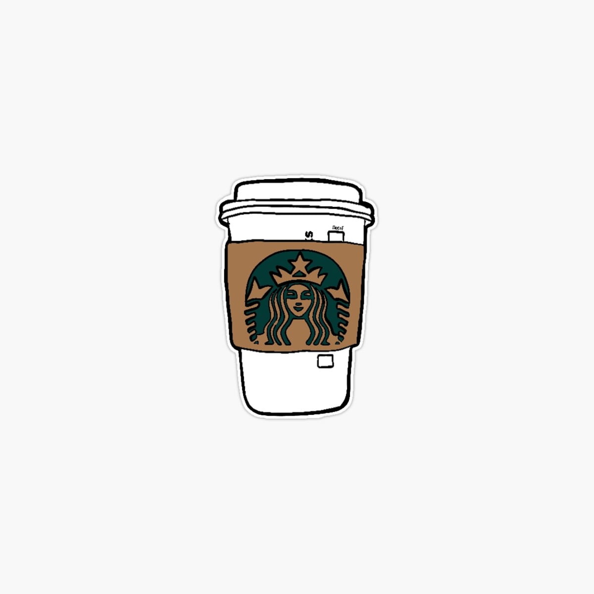 Onim Hot Starbucks Cup Sticker, Phone Decal Water Bottle Stickers Car ...