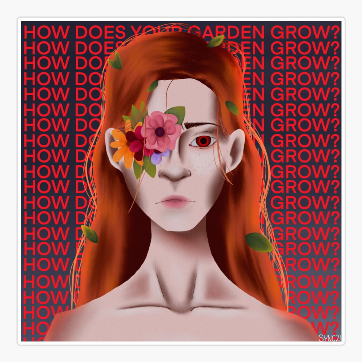 Onim How Does Your Garden Grow? Sticker, Phone Decal Water Bottle ...