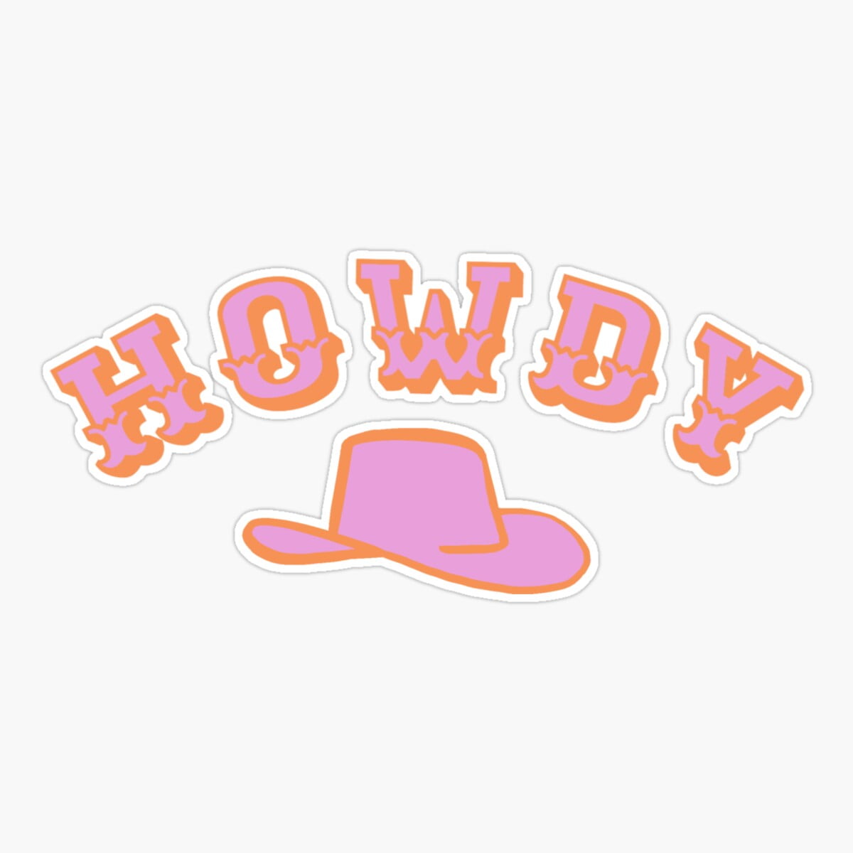 Onim Howdy Sticker, Phone Decal Water Bottle Stickers Car Decals, Funny ...