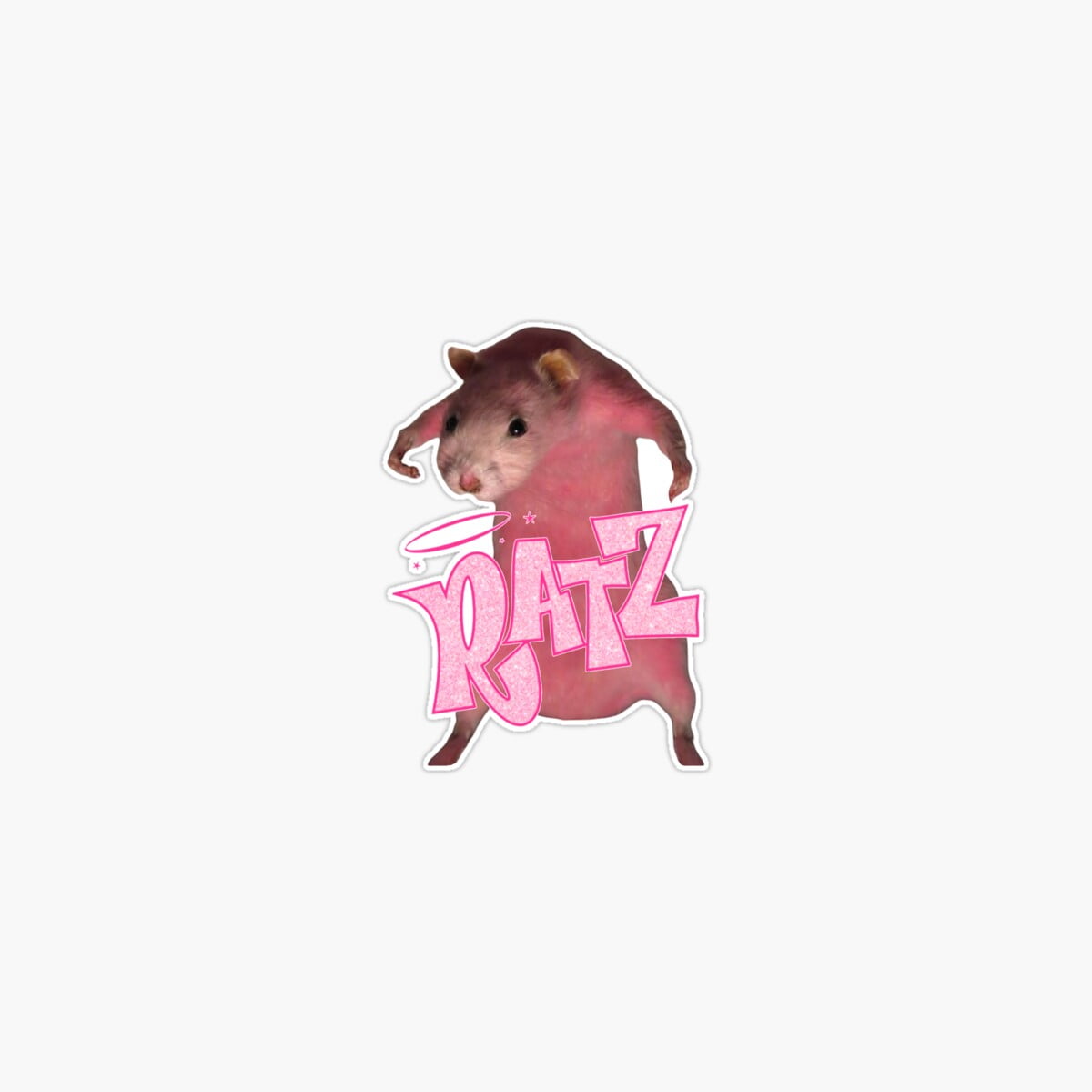 Onim Hq Pink Rat Ratz Meme Sticker, Phone Decal Water Bottle Stickers ...