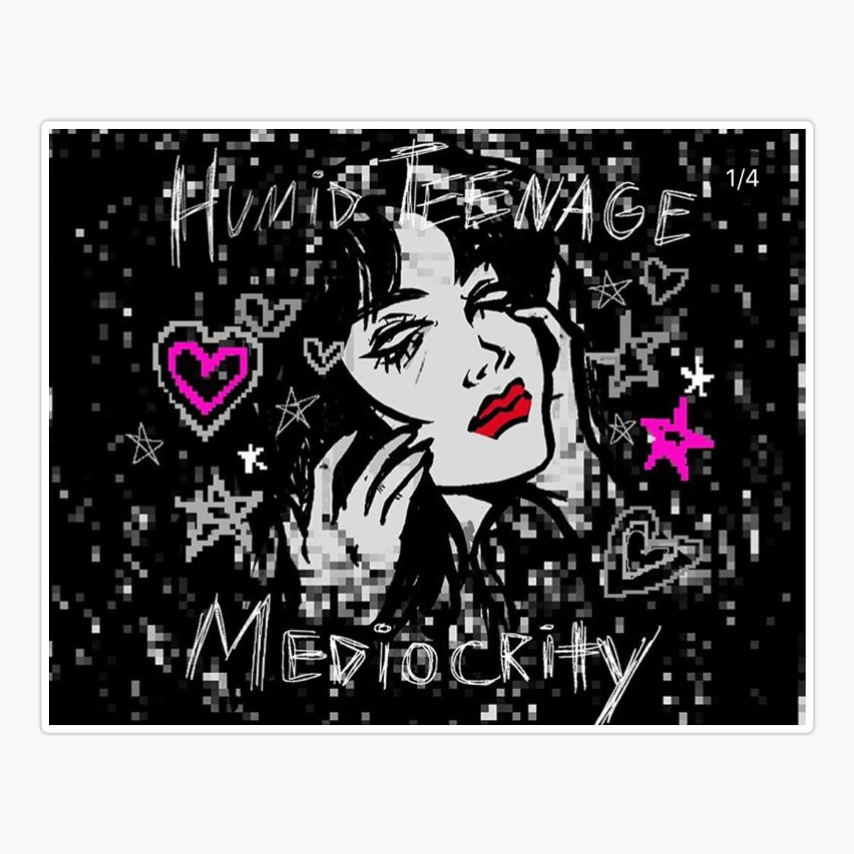 Onim Humid Teenage Mediocrity Sticker, Phone Decal Water Bottle ...