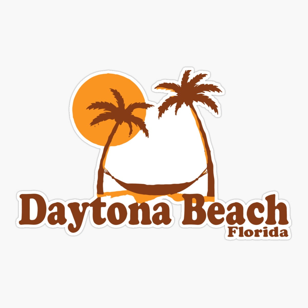 Onim Daytona Beach Sticker, Phone Decal Water Bottle Stickers Car ...