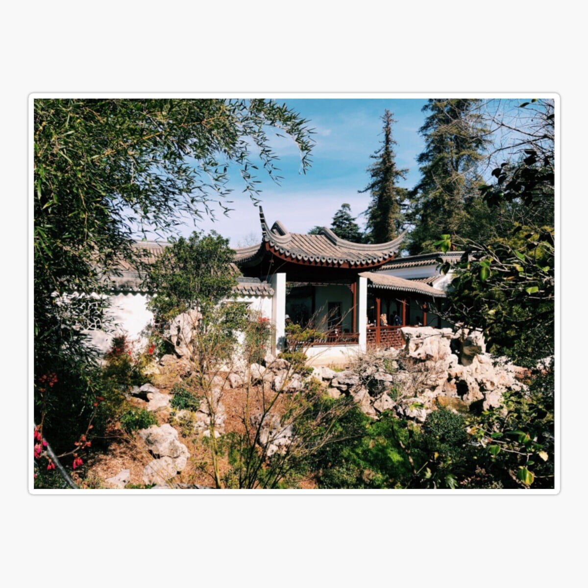 Onim Huntington Botanical Garden California Sticker, Phone Decal Water ...