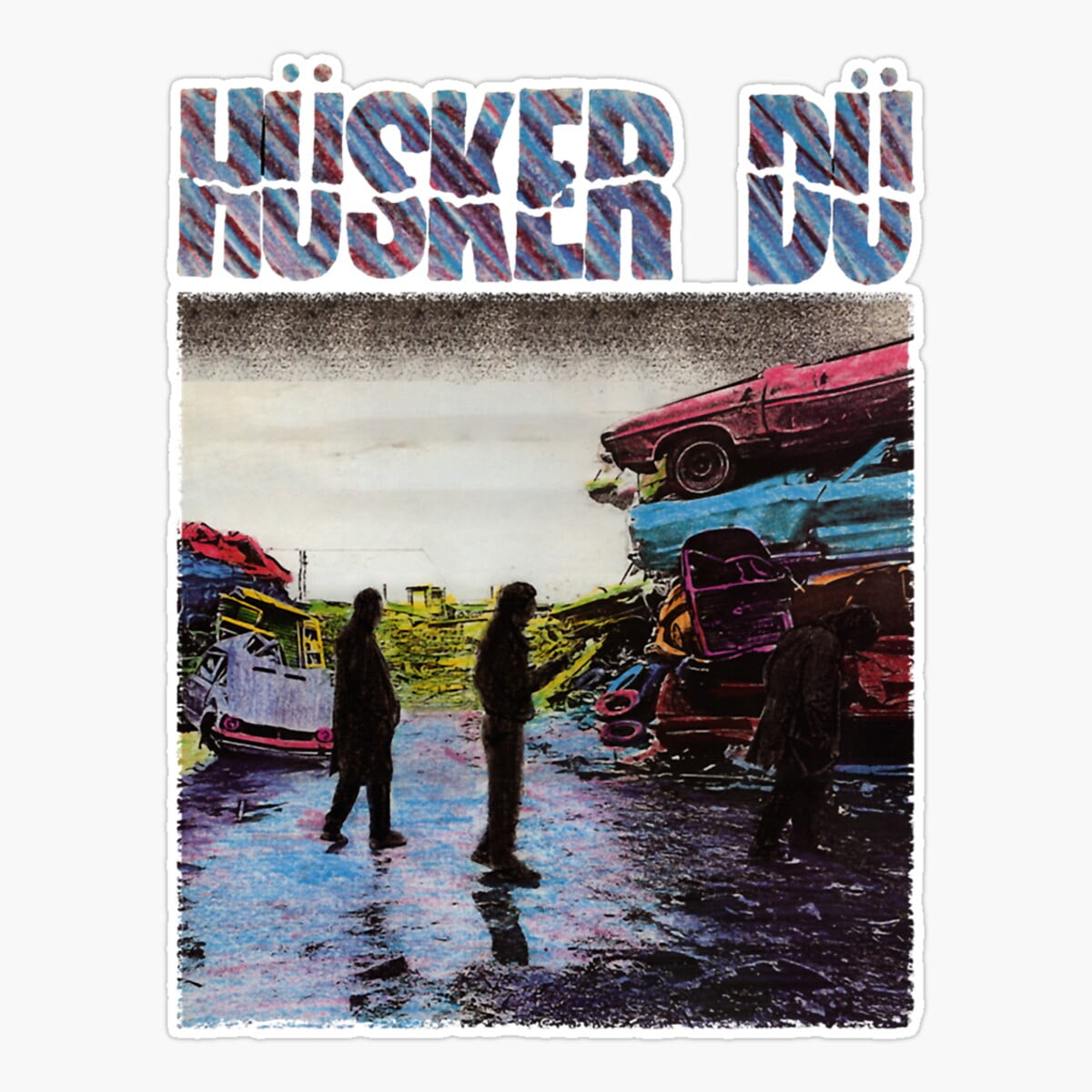 Onim Husker Du - Zen Arcade Sticker, Phone Decal Water Bottle Stickers ...