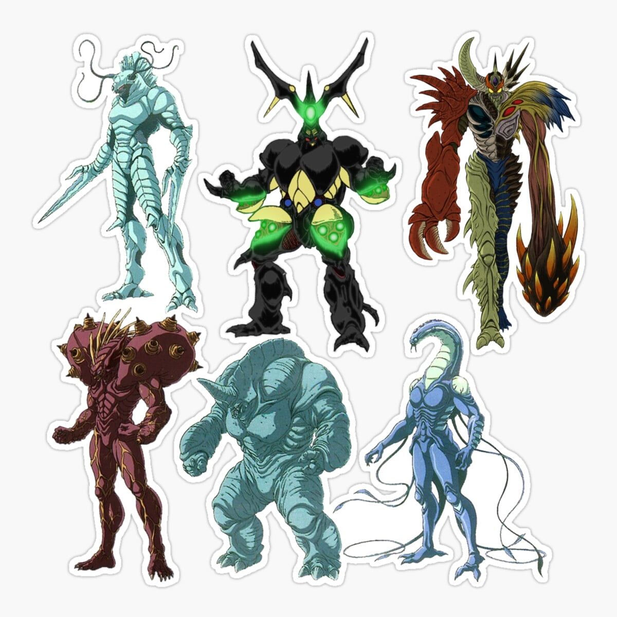 Onim Hyper Zoanoid Guyver Sticker Pack Sticker, Phone Decal Water ...