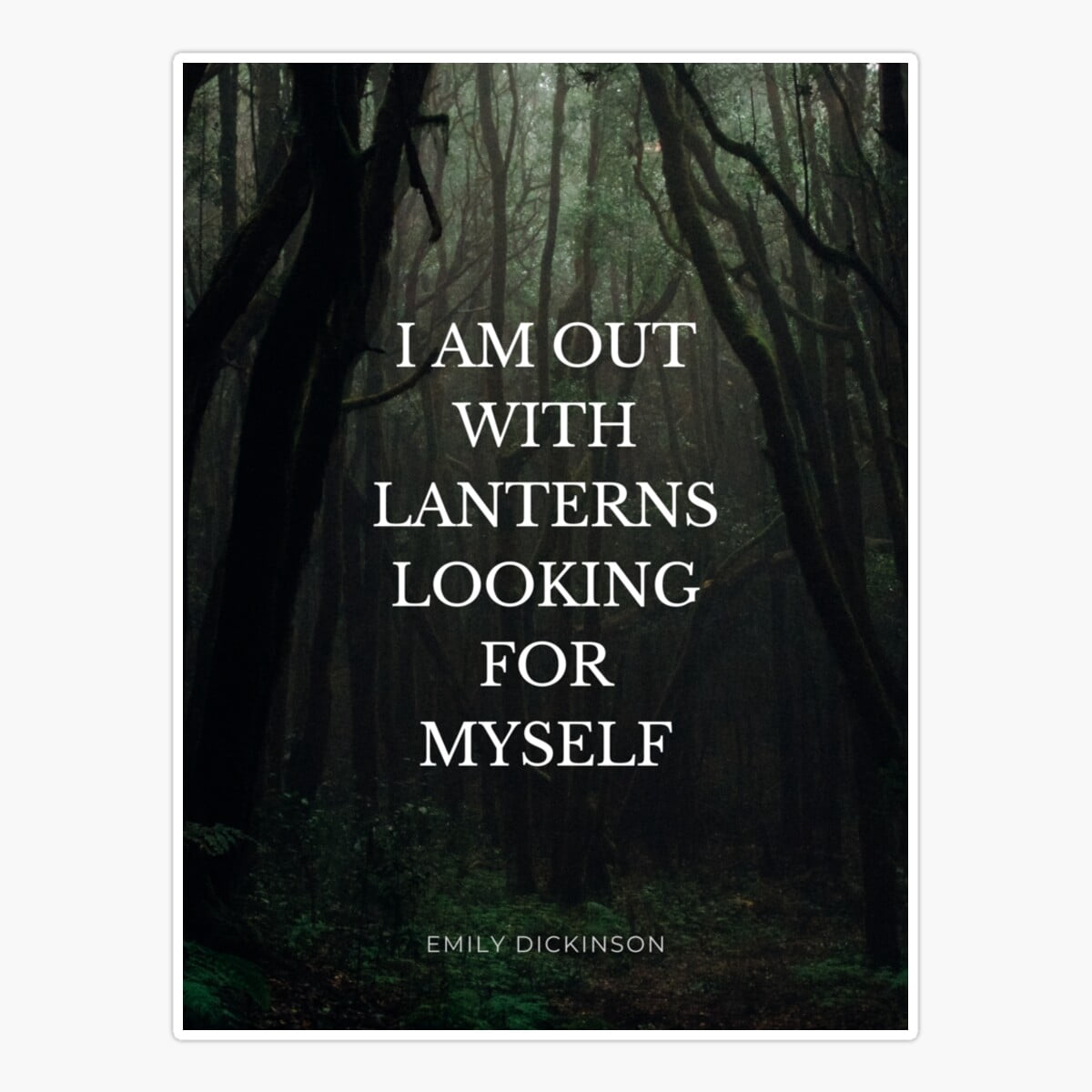 Onim I Am Out With Lanterns Sticker, Phone Decal Water Bottle Stickers ...