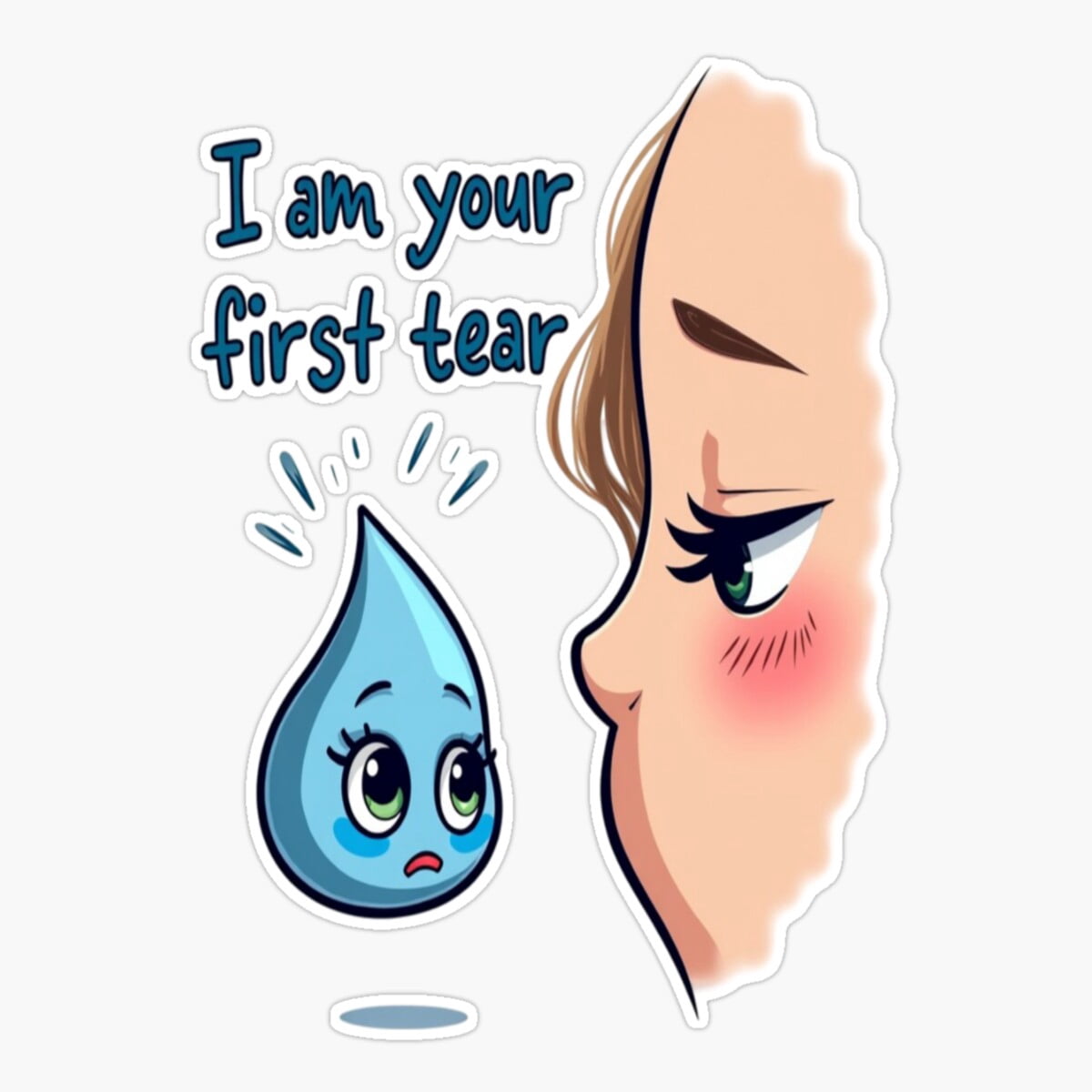 Onim I Am Your First Tear Sticker, Phone Decal Water Bottle Stickers ...
