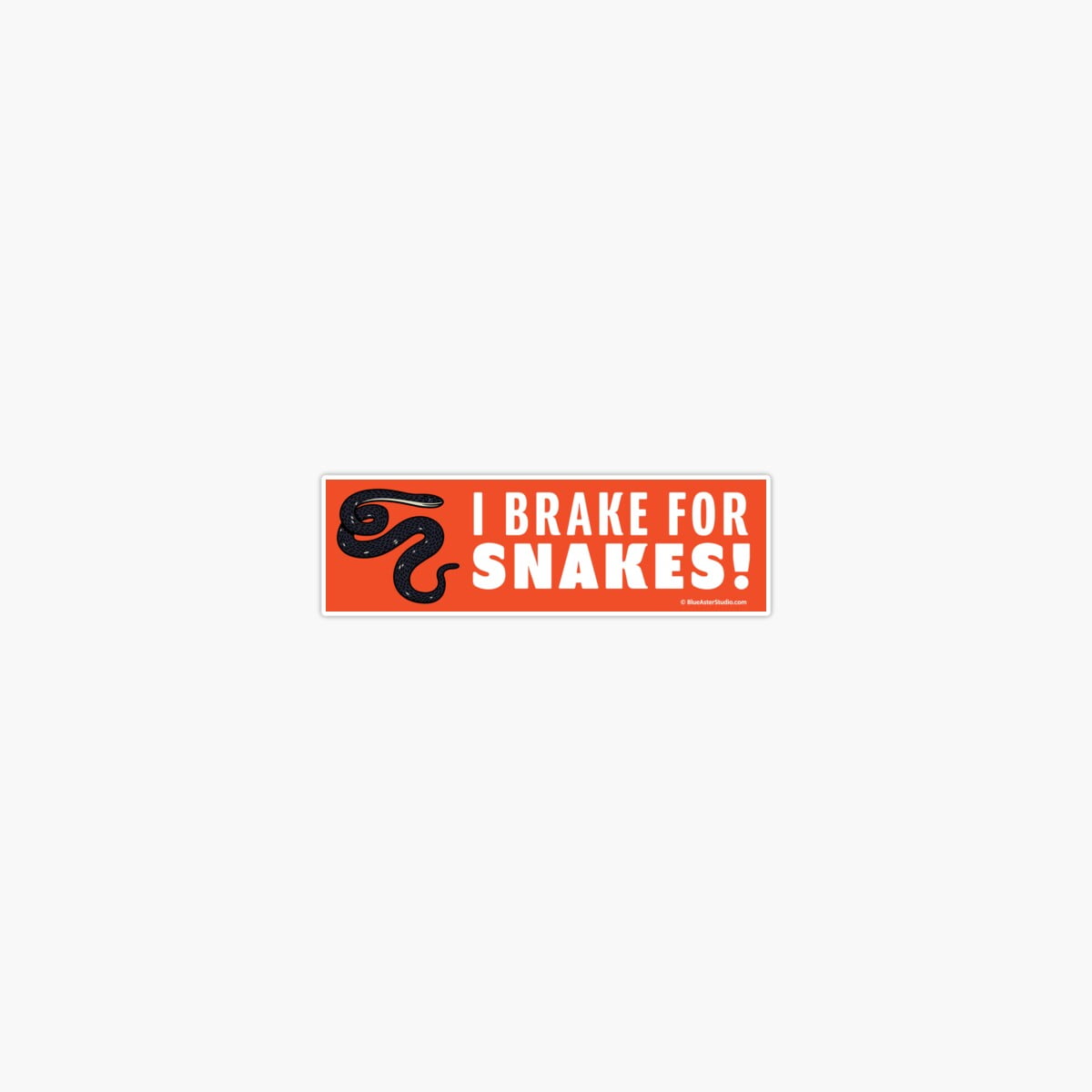 Onim I Brake For Snakes Sticker - Walmart.com