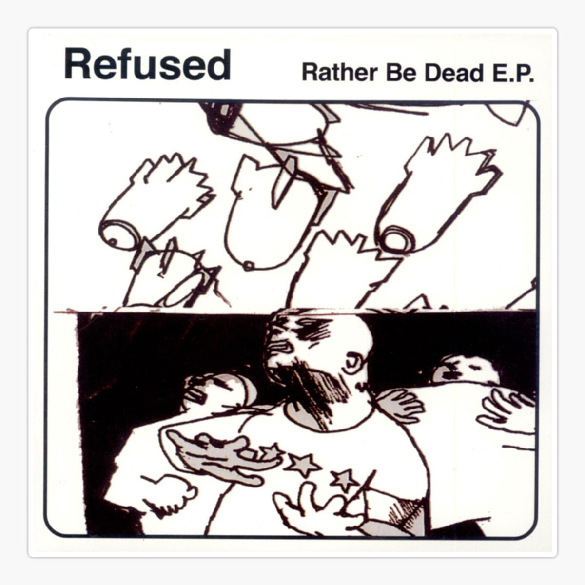 Onim I'D Much Rather Be Dead Sticker, Phone Decal Water Bottle Stickers ...