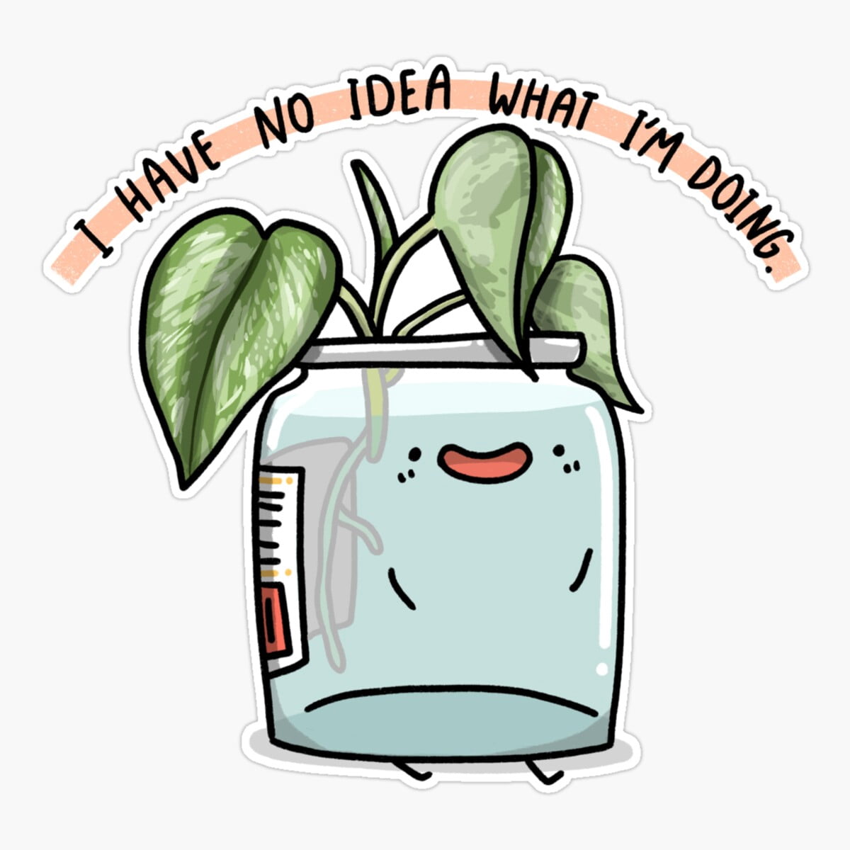 Onim I Have No Idea What I'M Doing Sticker, Phone Decal Water Bottle ...