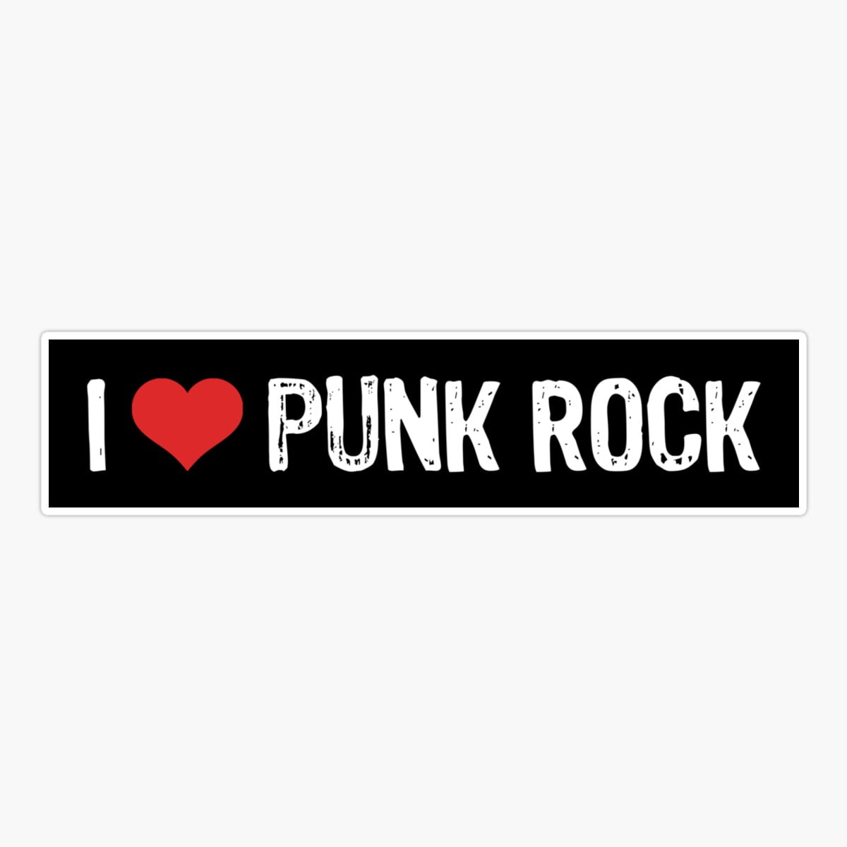 Onim I Love Punk Rock Sticker, Phone Decal Water Bottle Stickers Car ...