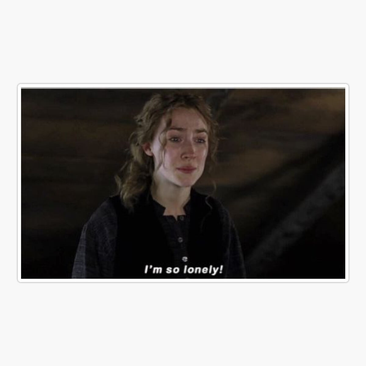 Onim I'M So Lonely Little Women Jo Film Quote Sticker, Phone Decal ...