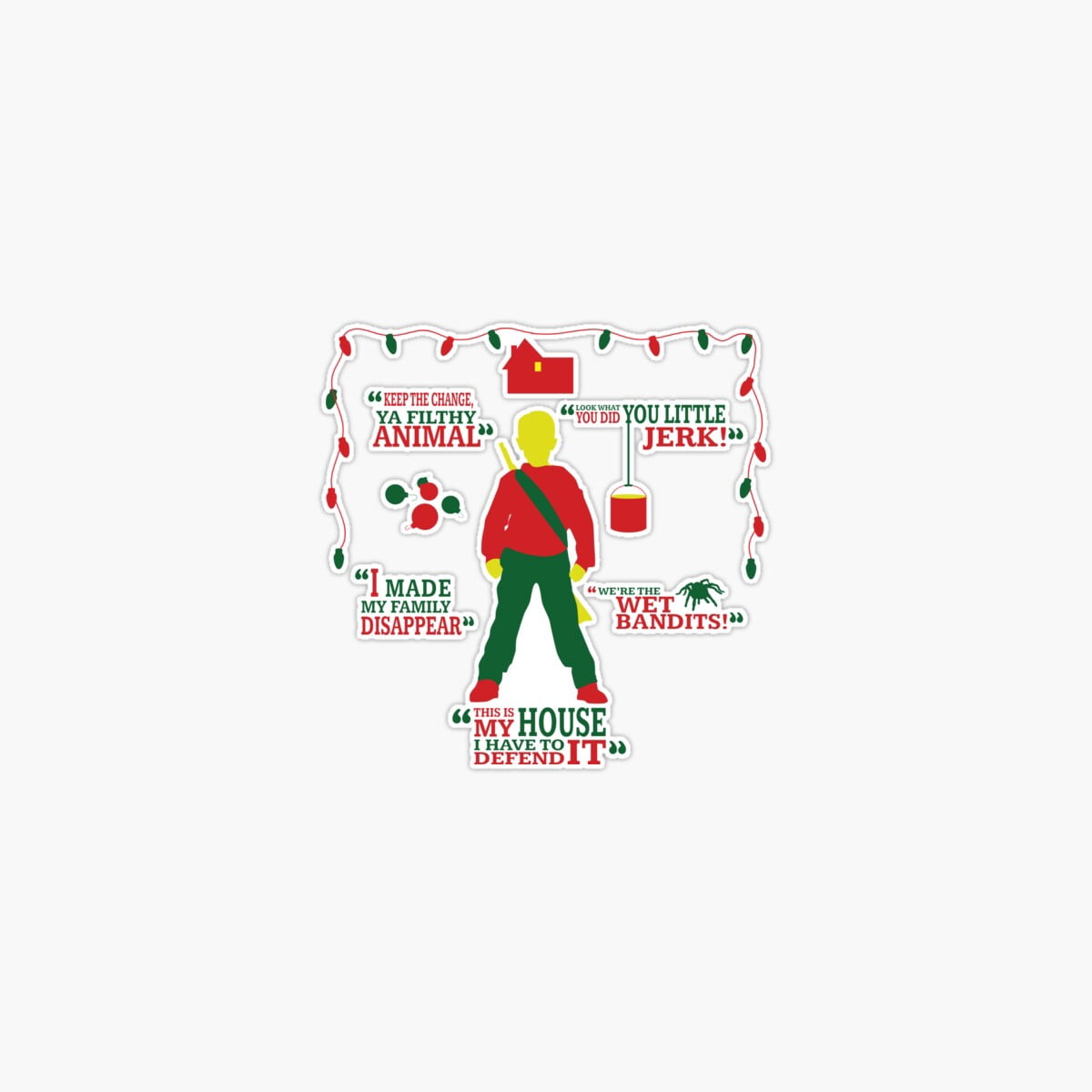 Onim I Made My Family Disappear - Home Alone Sticker - Walmart.com
