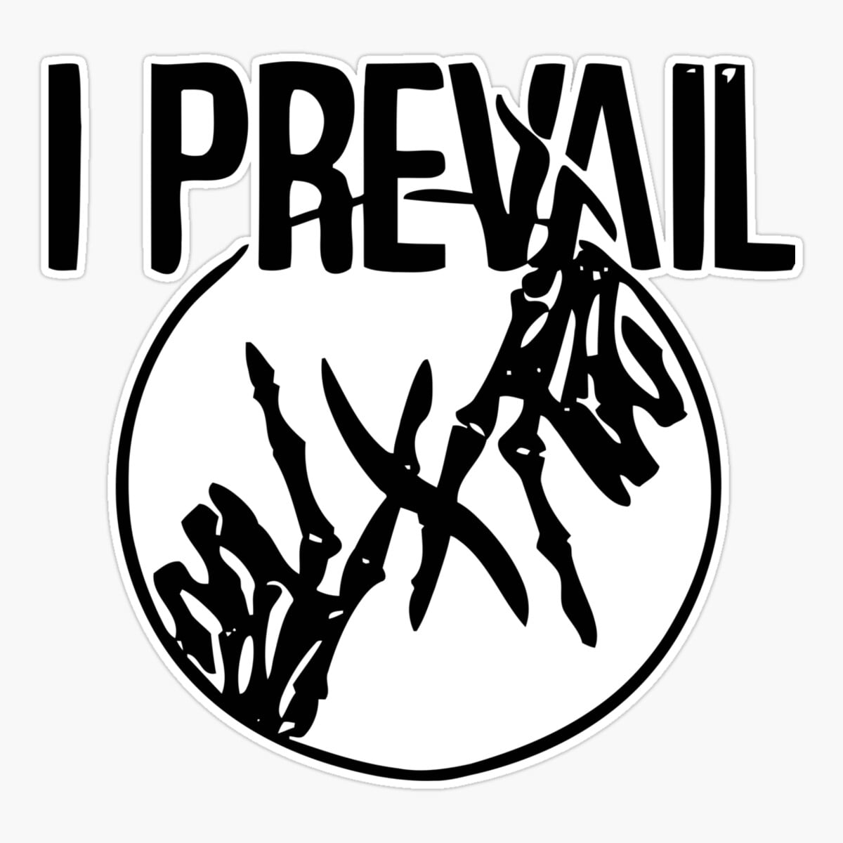 Onim I Prevail Sticker, Phone Decal Water Bottle Stickers Car Decals ...