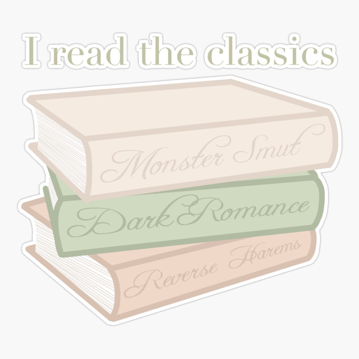 Onim I Read The Classics Book Stack With Monster Smut, Dark Romance ...