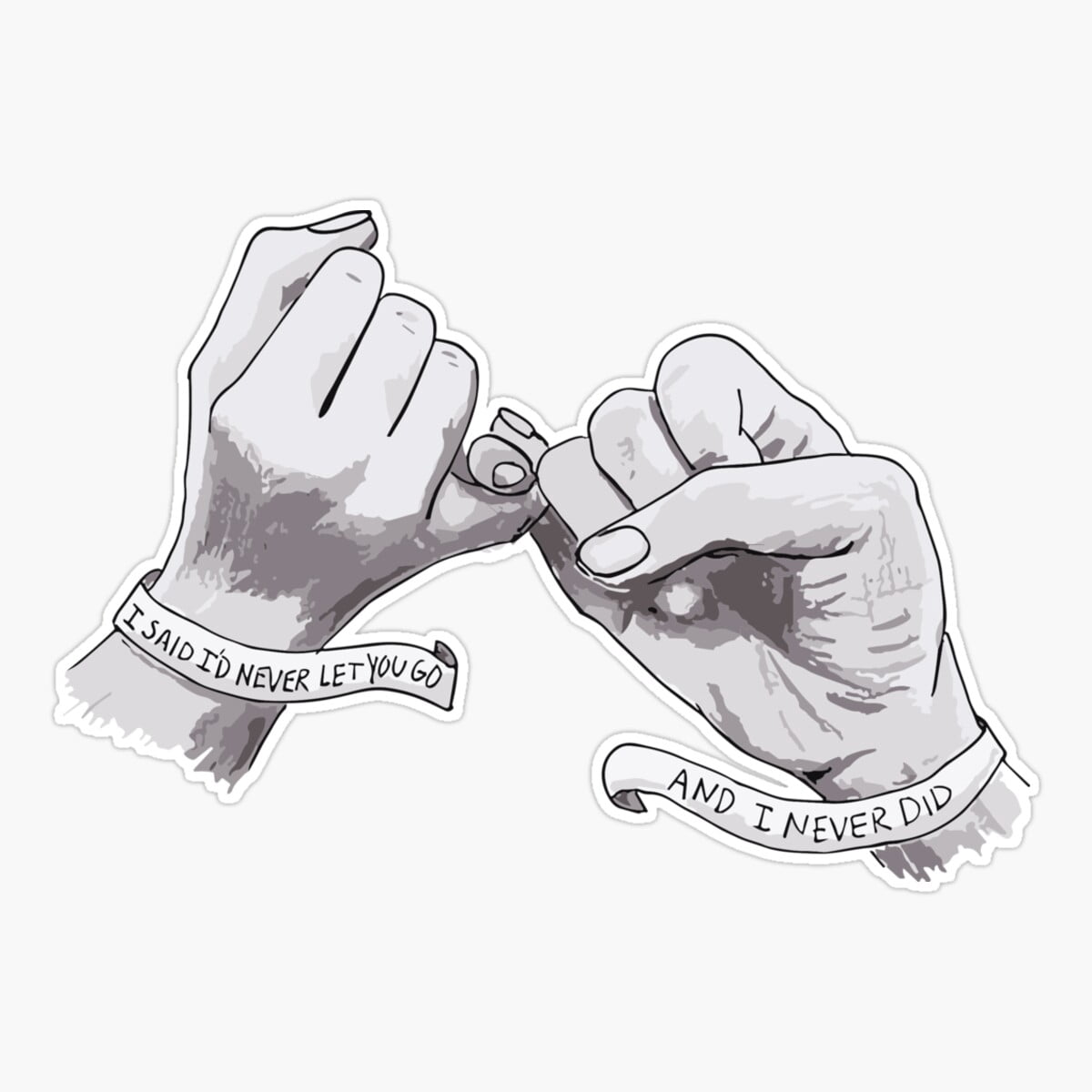 Onim I Said I'D Never Let You Go, And I Never Did Sticker, Phone Decal ...