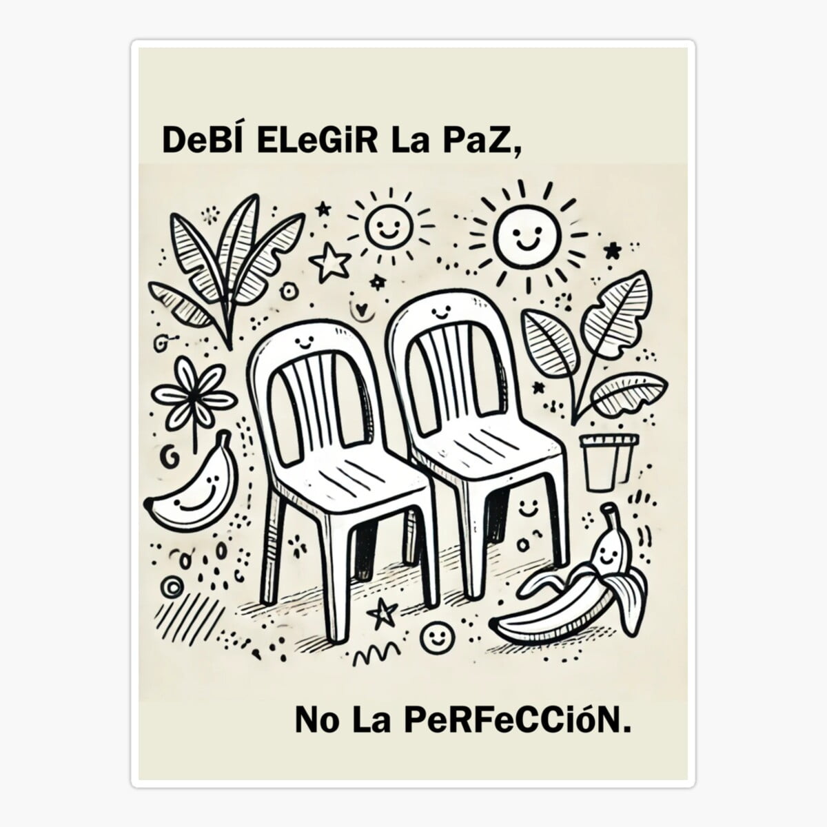 Onim I Should Have Chosen Peace, Not Perfection Sticker, Phone Decal ...