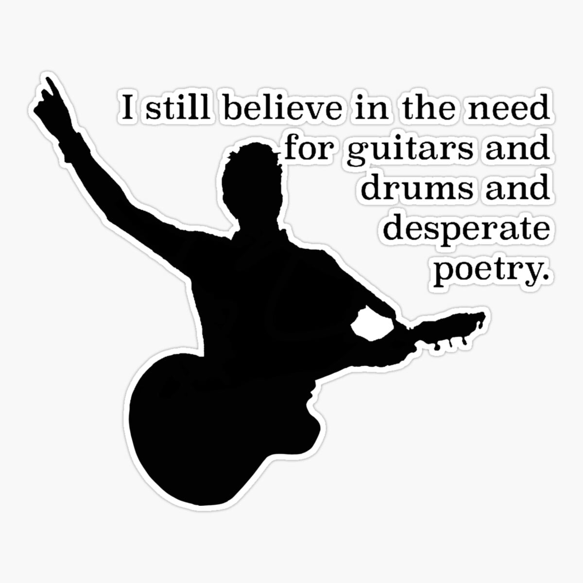 Onim I Still Believe - Frank Turner Sticker, Phone Decal Water Bottle ...